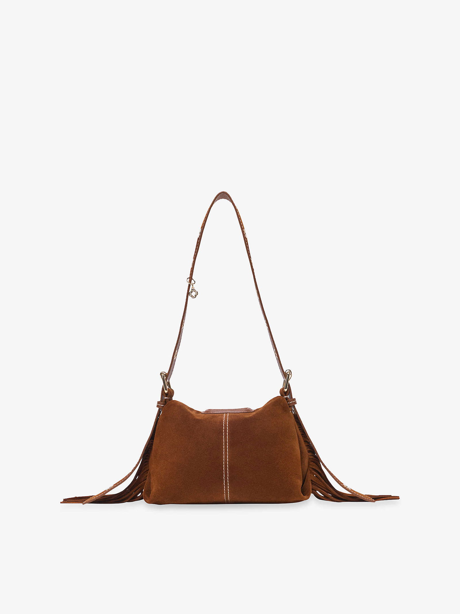 MAJE Miss M Mini Suede Shoulder Bag | endource