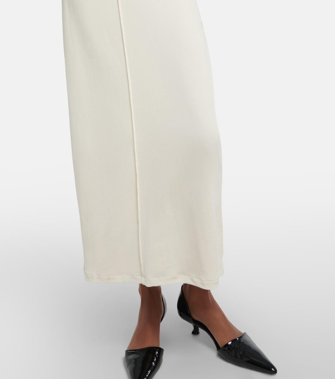 KHAITE Devon Crêpe Jersey Midi Dress | endource