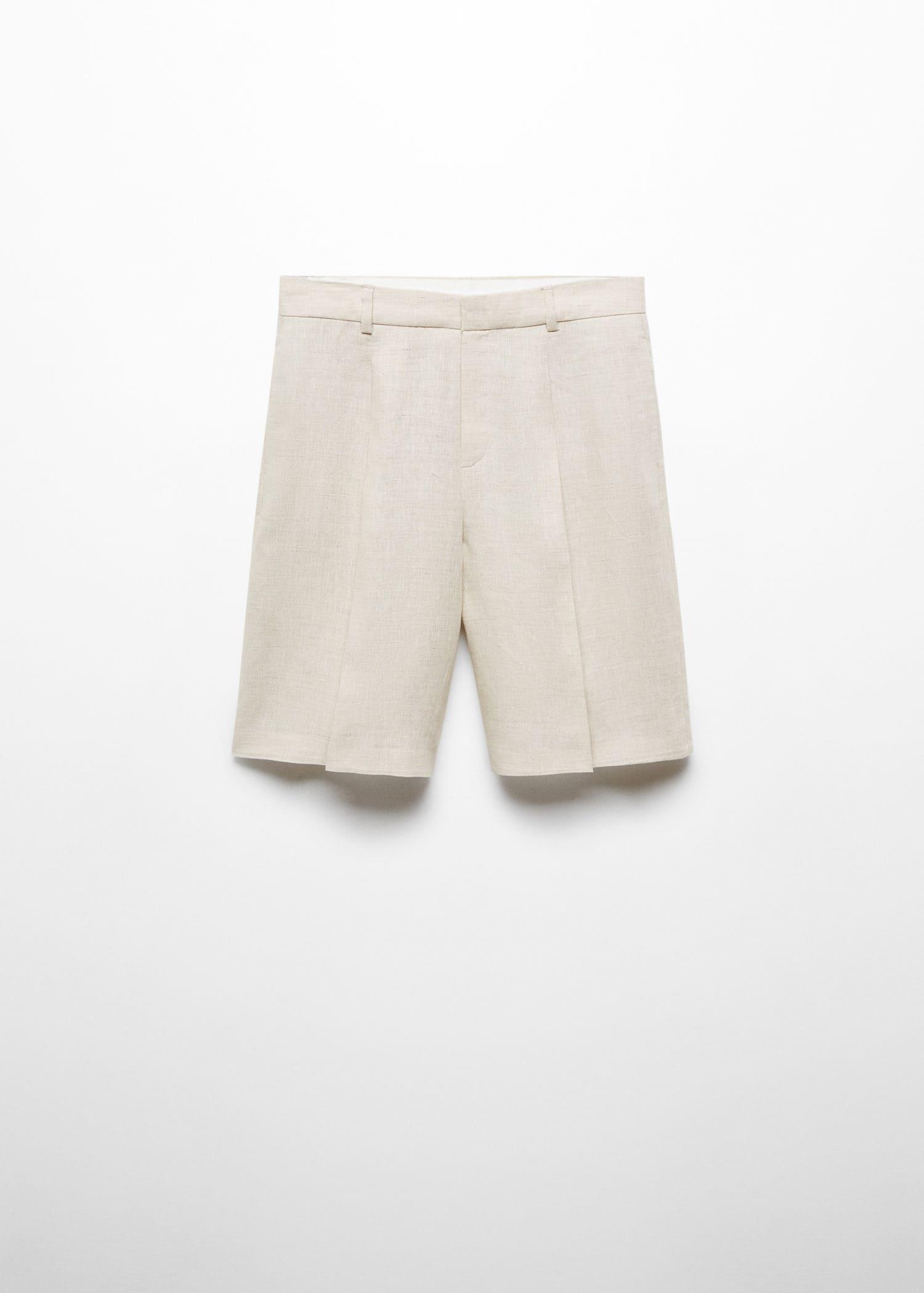 MANGO Linen Shorts | endource