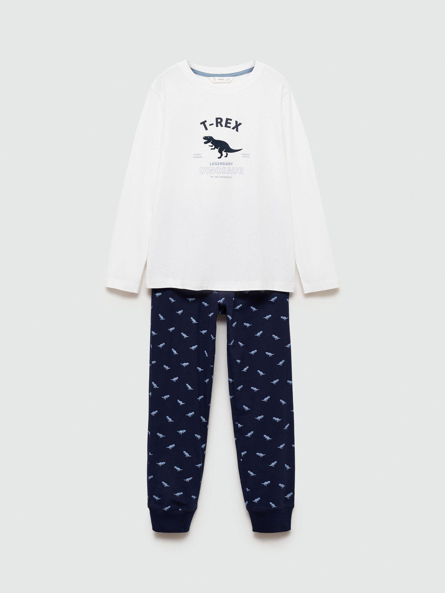 MANGO Kids' T-Rex Pyjamas in Navy | endource