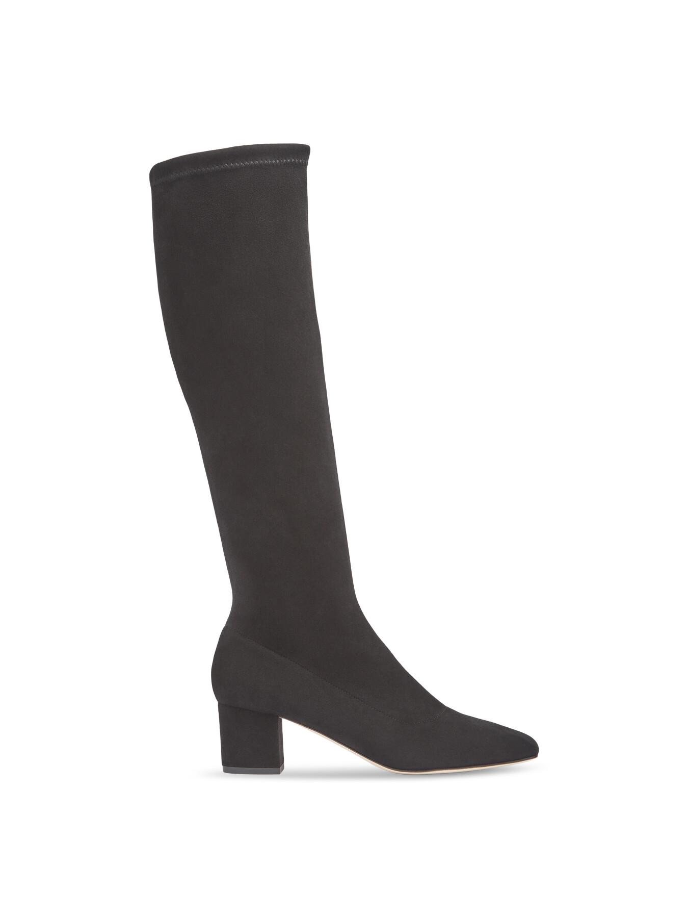 L.K. BENNETT Eldon Block Heel Stretch Knee Boot in Black | Endource