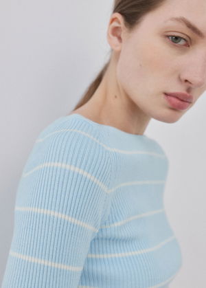 MANGO Boat-neck Knitted Sweater | endource