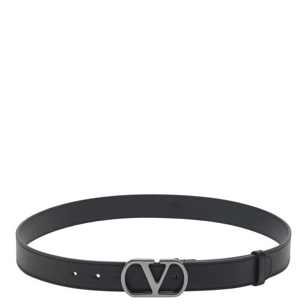 VALENTINO GARAVANI Belt H. 30 Vlogo Signature - Male - - Belts - Black ...