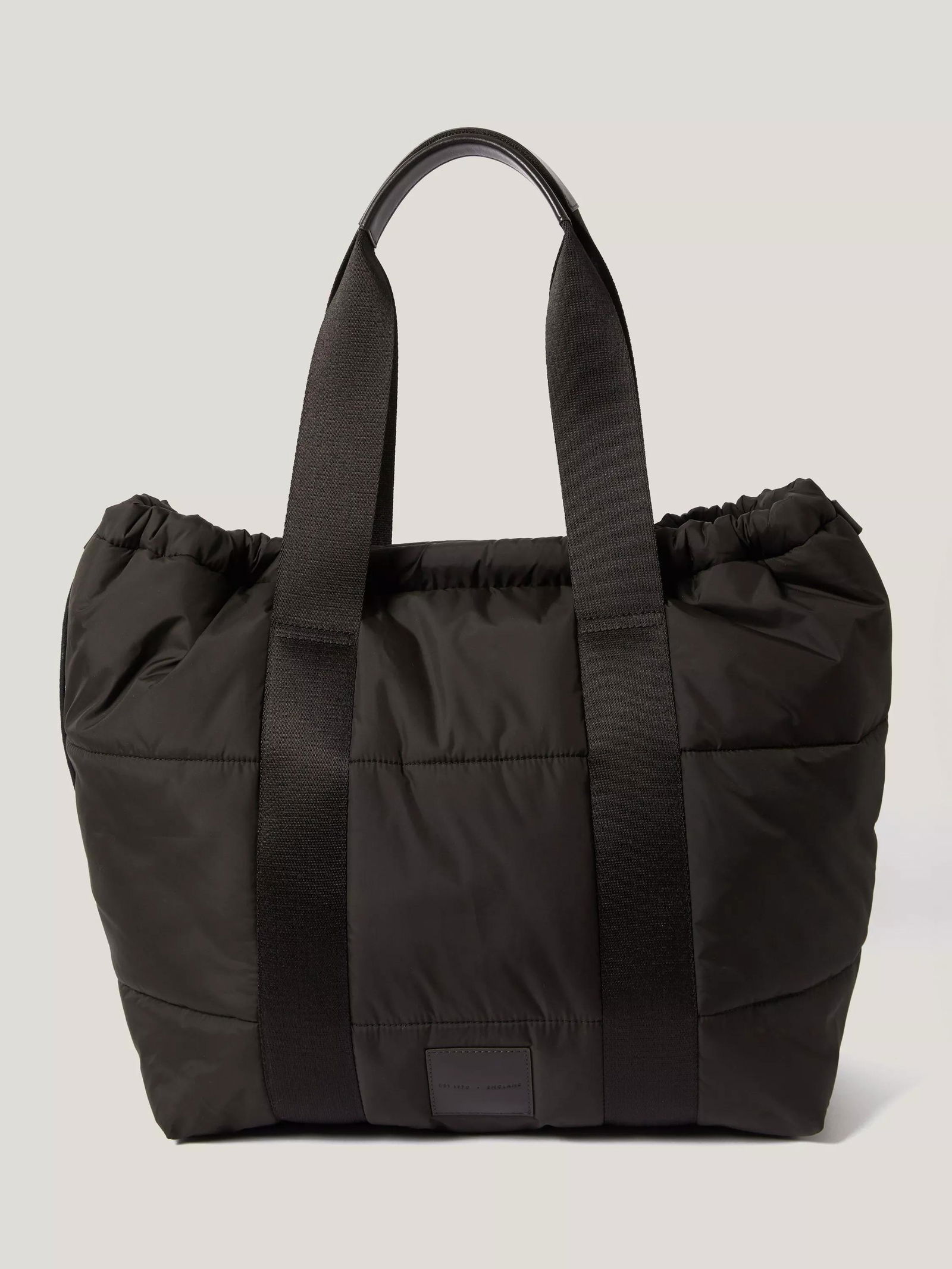 JIGSAW Quilted Tote Bag in Chocolate | endource