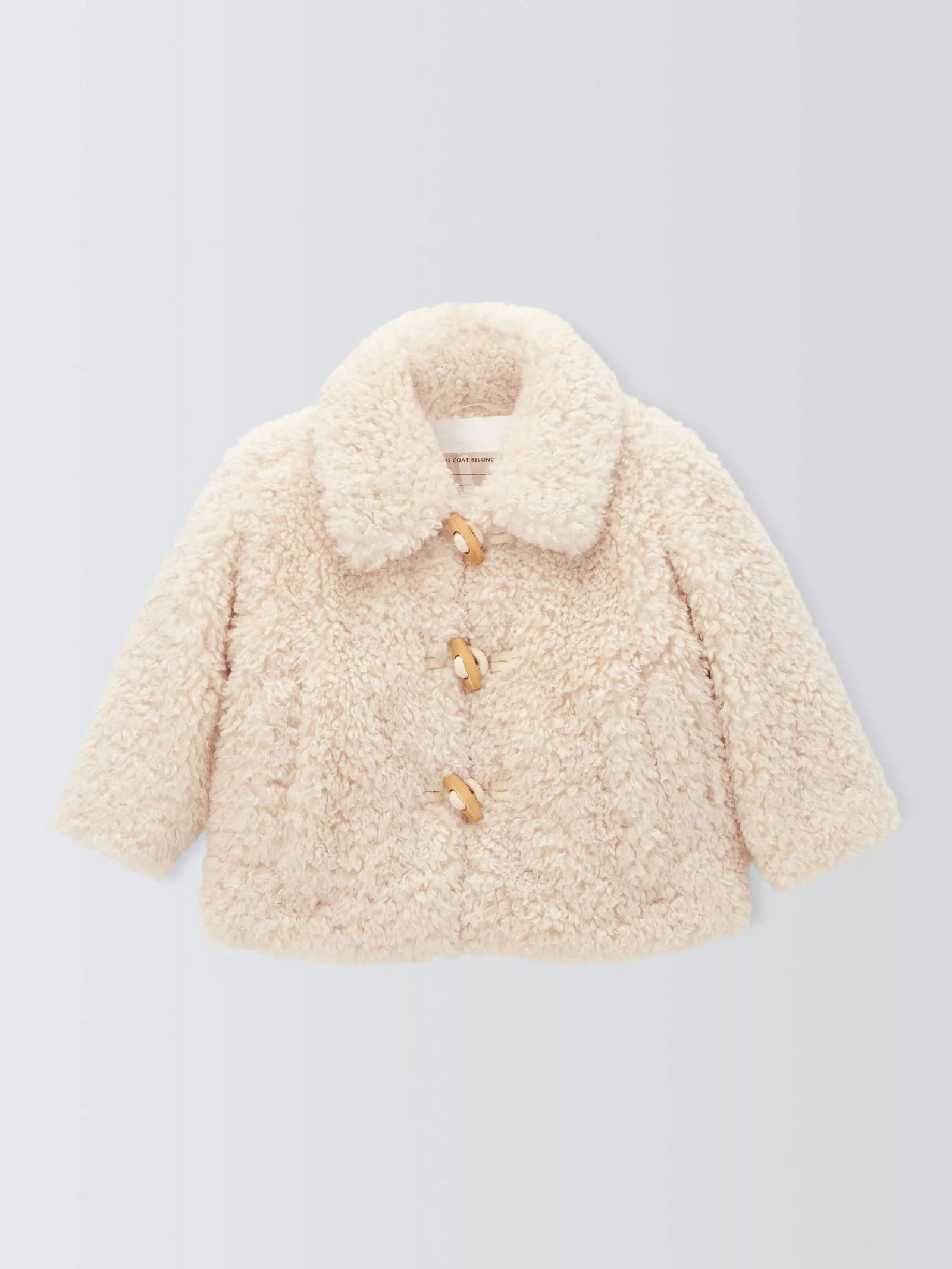 JOHN LEWIS Borg Faux Fur Jacket in Natural | endource