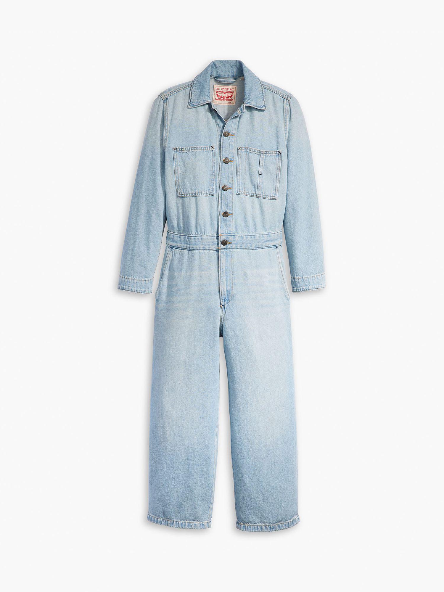 LEVI'S Iconic Denim Wide Leg Jumpsuit in Celebrate Moment | endource