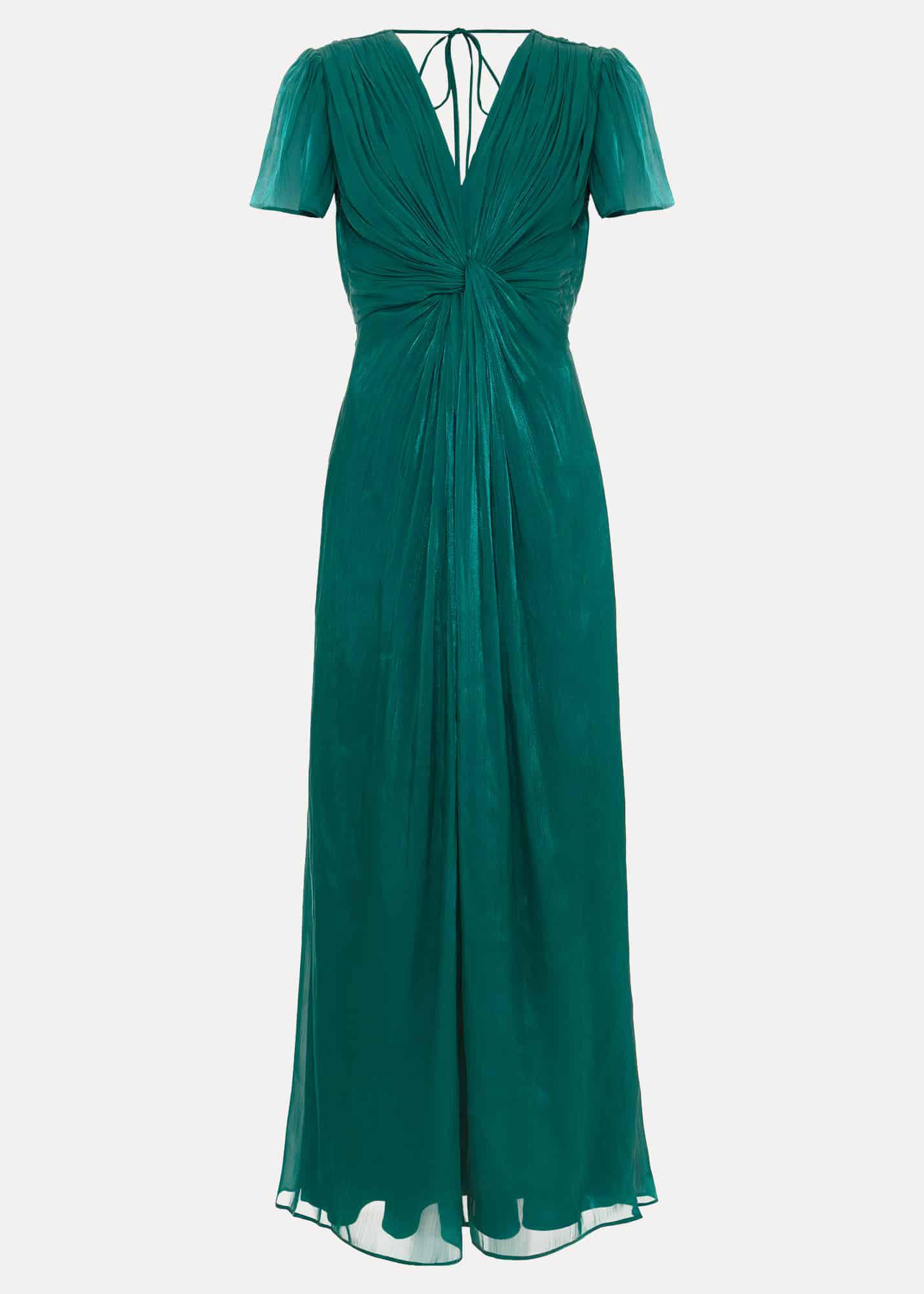 PHASE EIGHT Abbey Satin Maxi Dress in Green | endource
