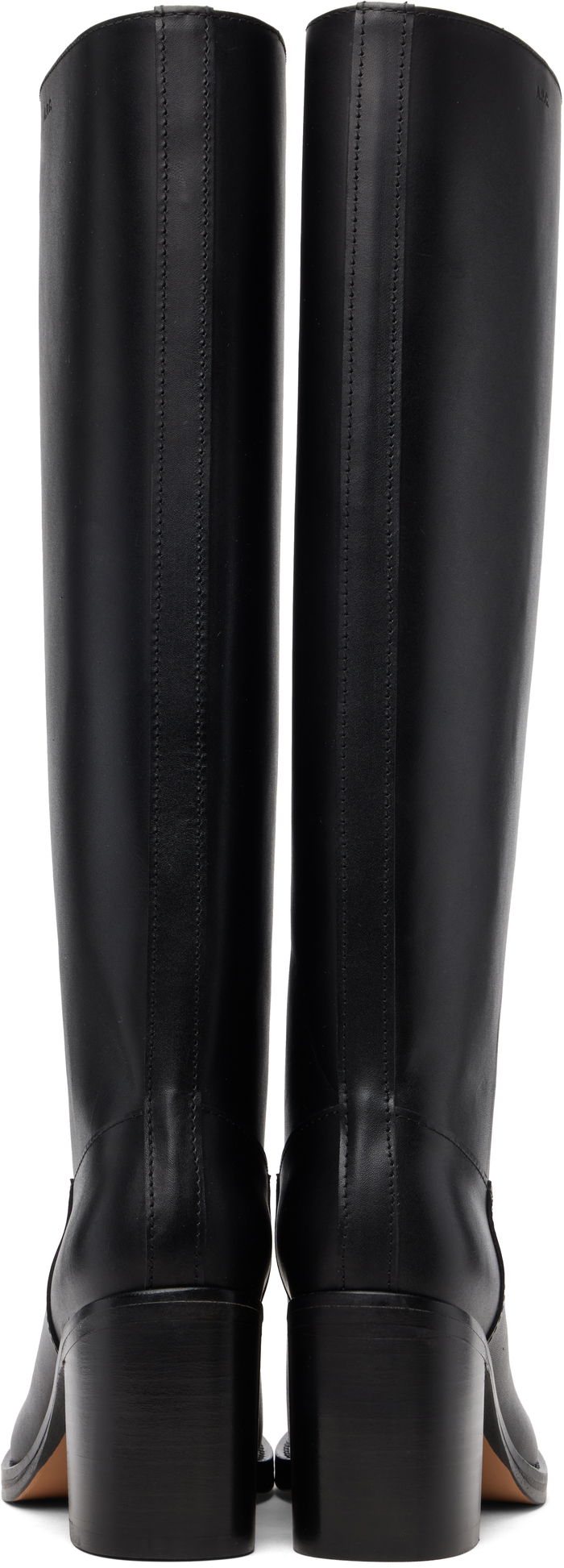 A.P.C. Black 'Les Bottes' Tall Boots | endource