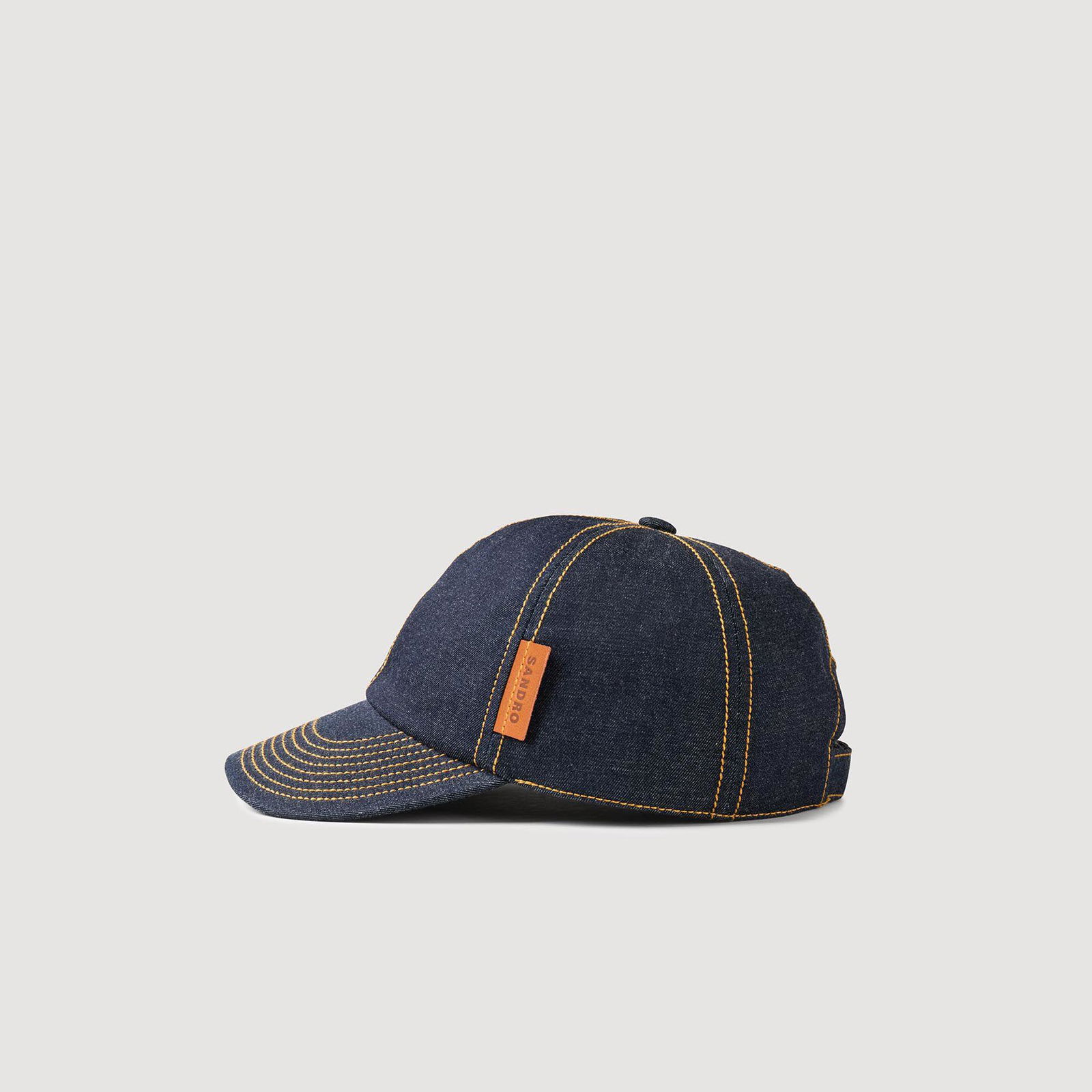 SANDRO Denim Cap in Navy Blue | endource