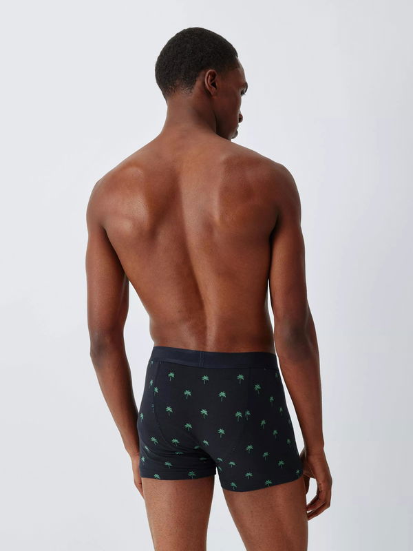 JOHN LEWIS Organic Cotton Safari Trunks, Pack Of 3, Black, Blue, Orange ...