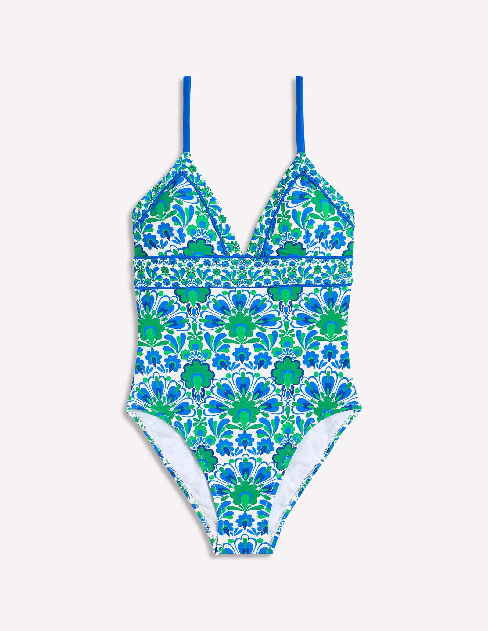 BODEN Kasos String V Neck Swimsuit | endource