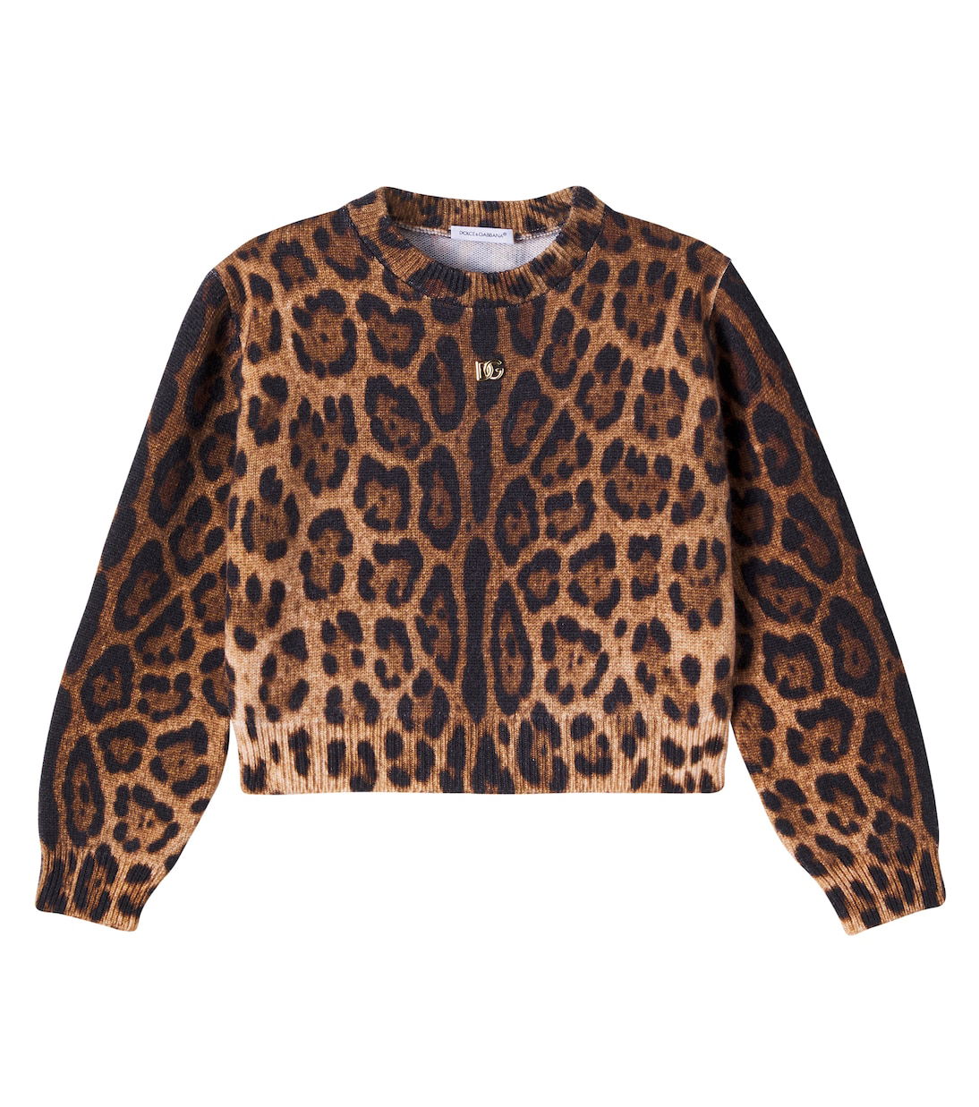 DOLCE & GABBANA DG Leopard-print Wool Jacquard Sweater | endource
