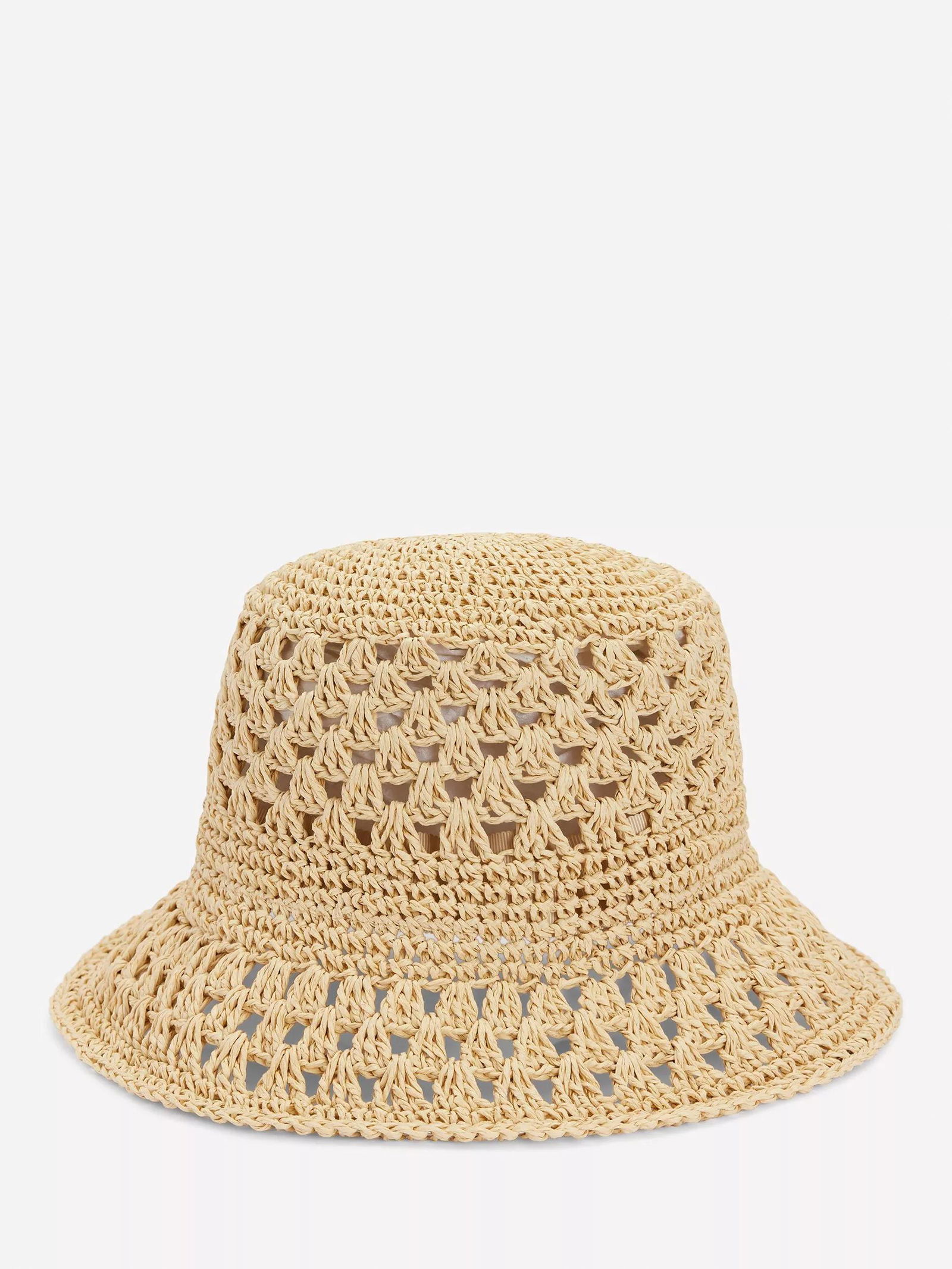 BODEN Crochet Bucket Hat in Natural | endource