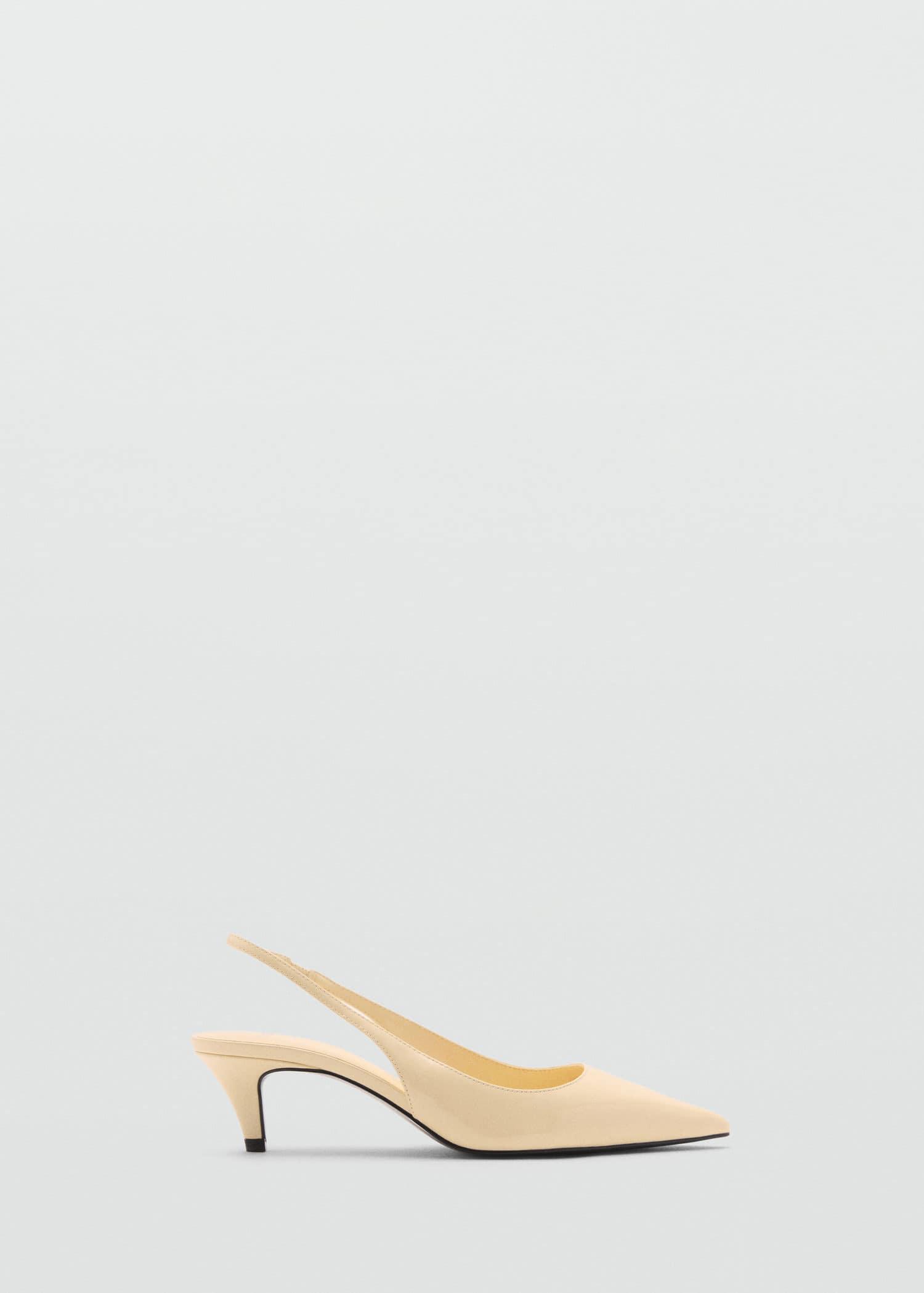 MANGO Slingback Shoes in Pastel Yellow | endource