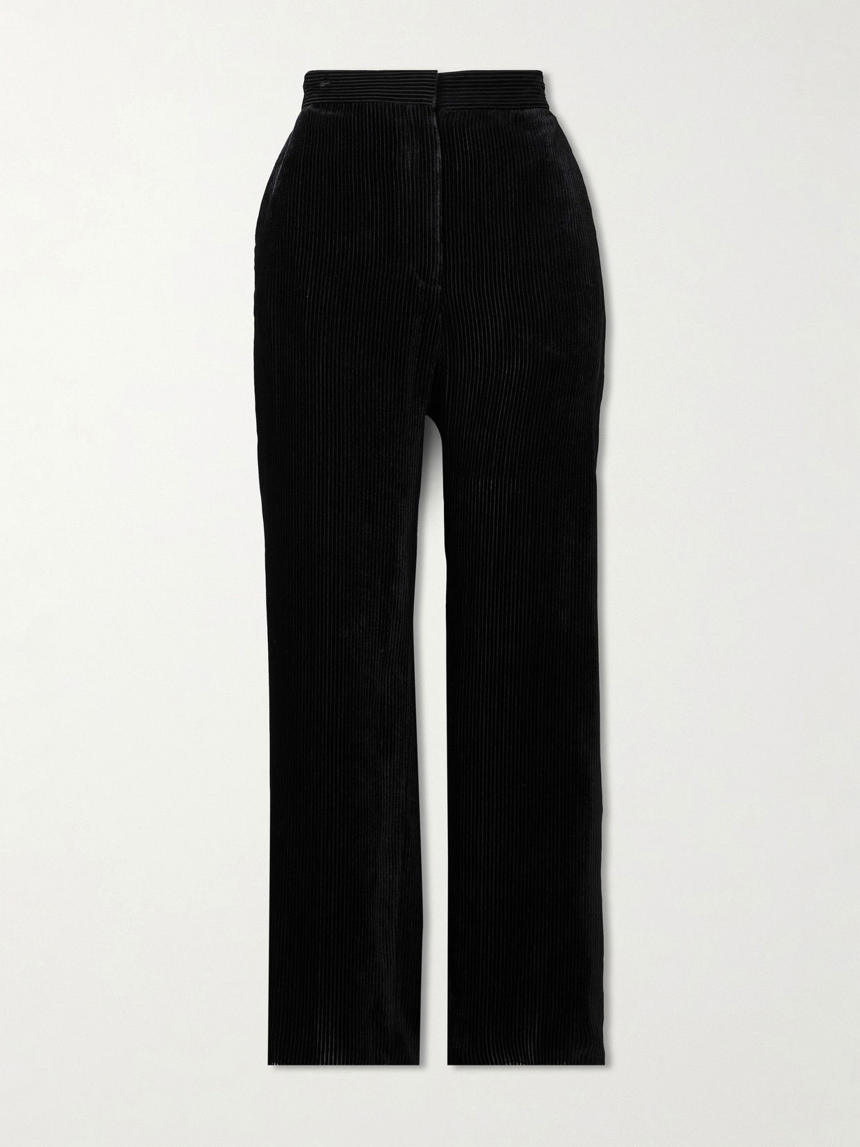 THE ROW Anker Ribbed Velvet Straight-Leg Pants | endource
