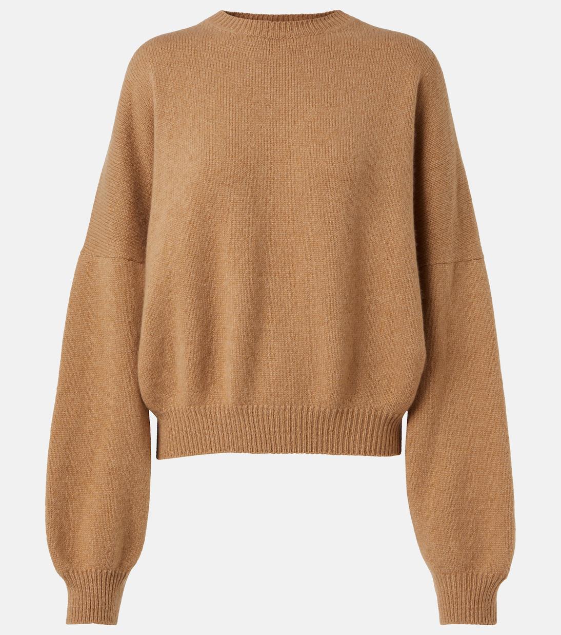 KHAITE Margaux Cashmere Sweater in Beige | endource