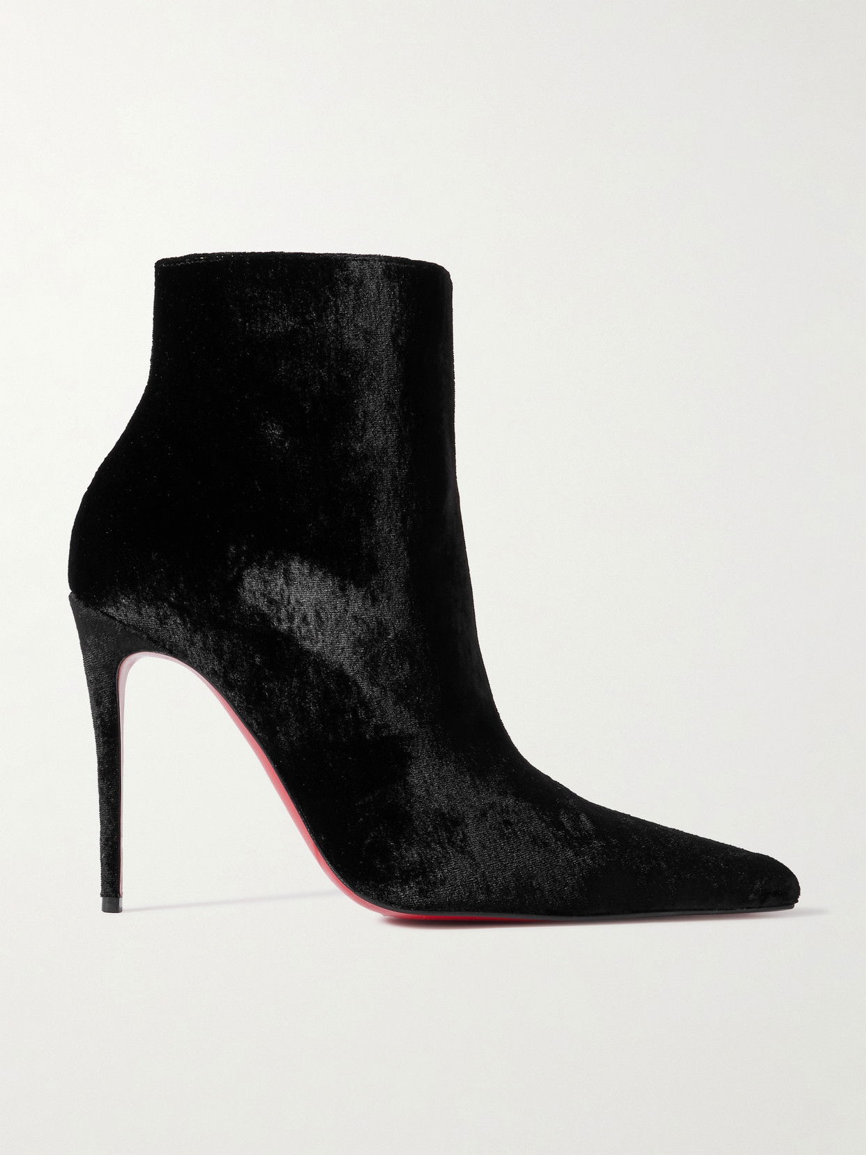 CHRISTIAN LOUBOUTIN Kate Max 100 Velvet Ankle Boots | endource