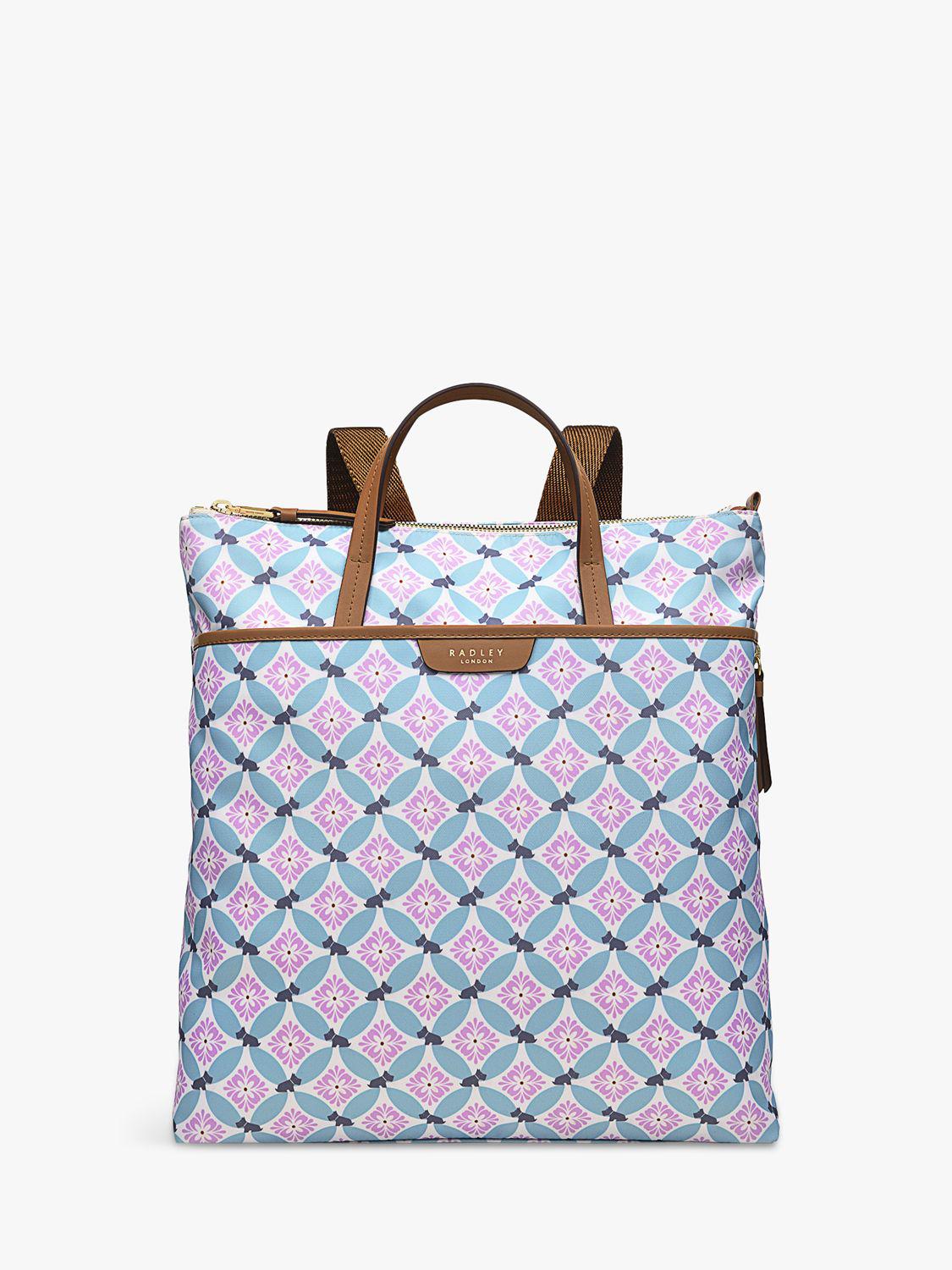 RADLEY Willow Walk Spring Geometric Medium Backpack in Chalk/Multi ...