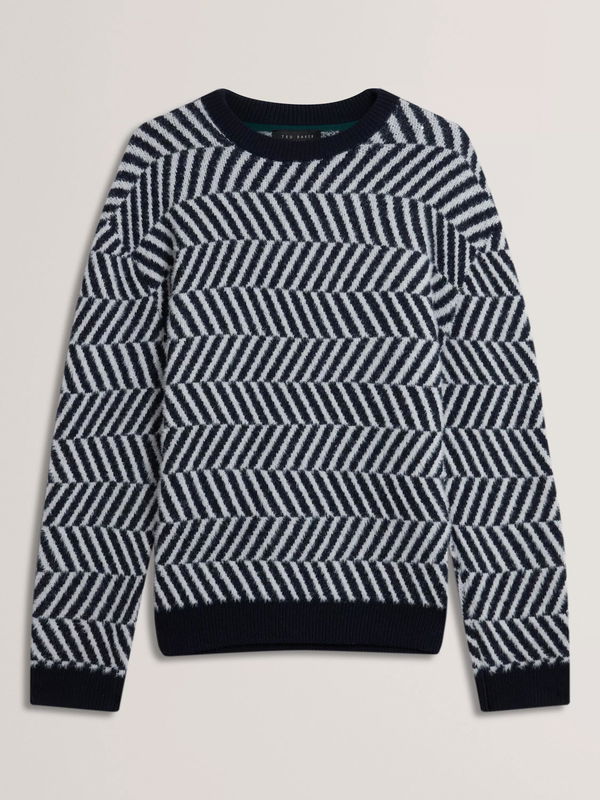 TED BAKER Sergej Wool Blend Crew Neck Jumper | endource