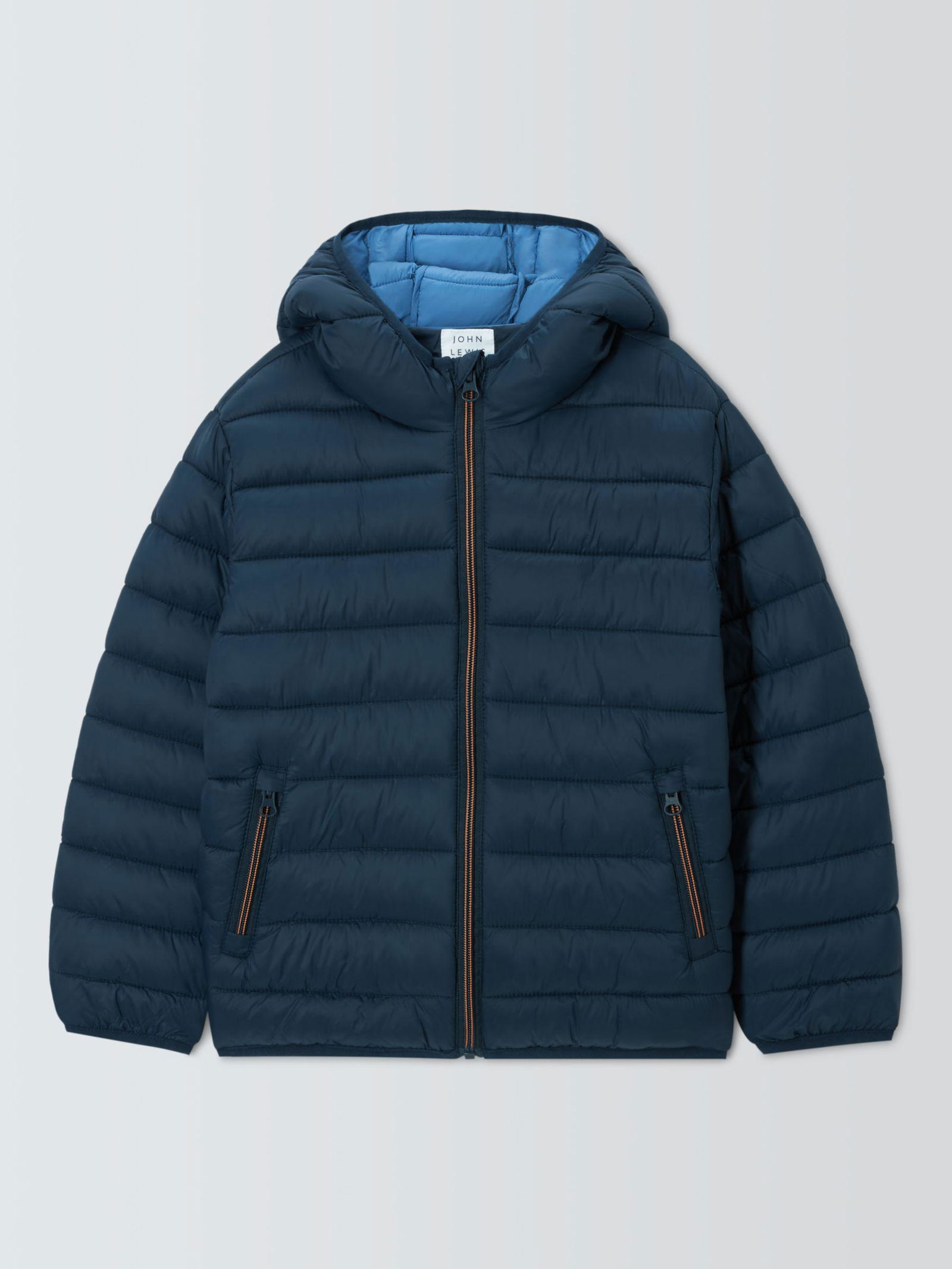 JOHN LEWIS Puffer Packaway Jacket in Blue | Endource