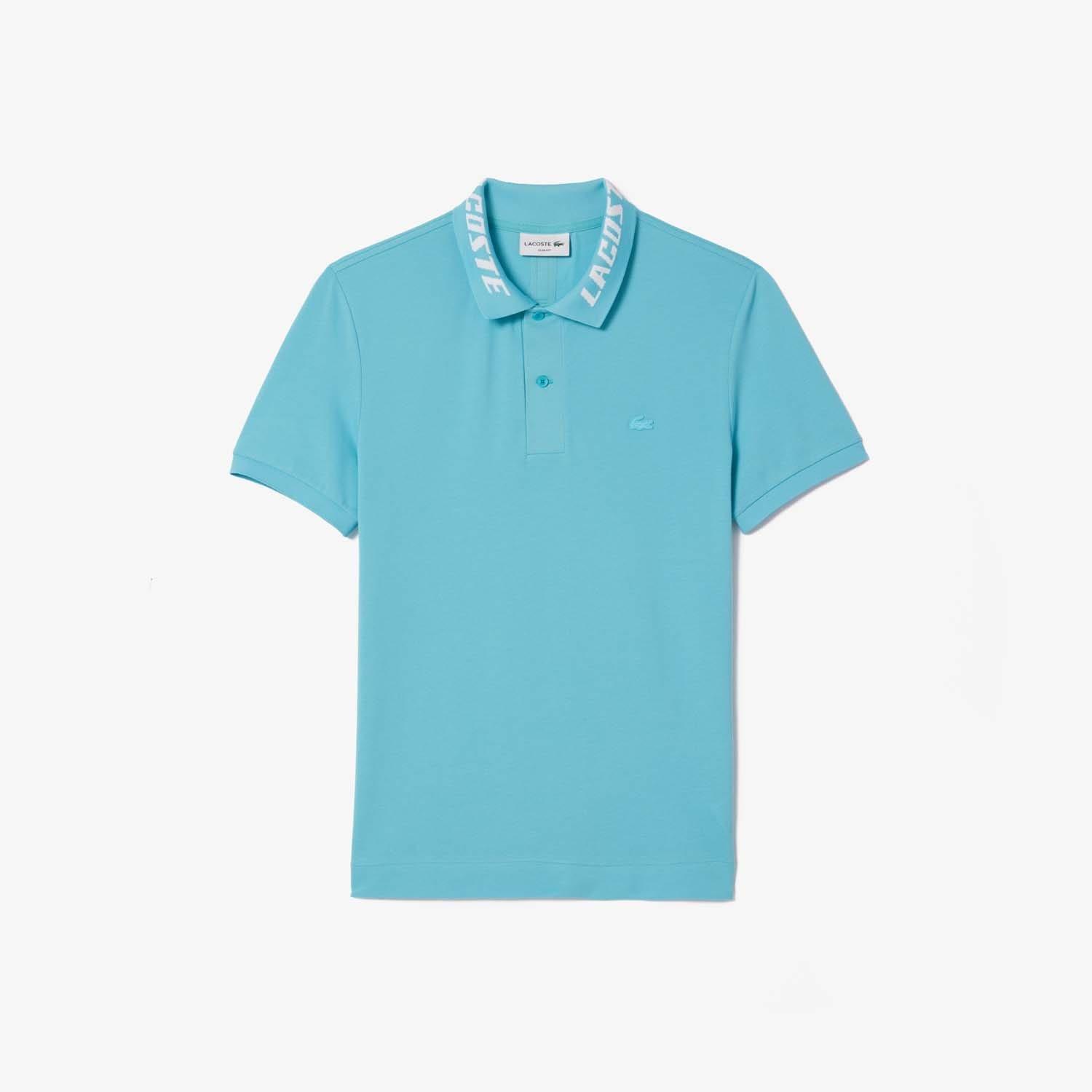 Lacoste Branded Slim Fit Stretch Piqué Polo Shirt | endource