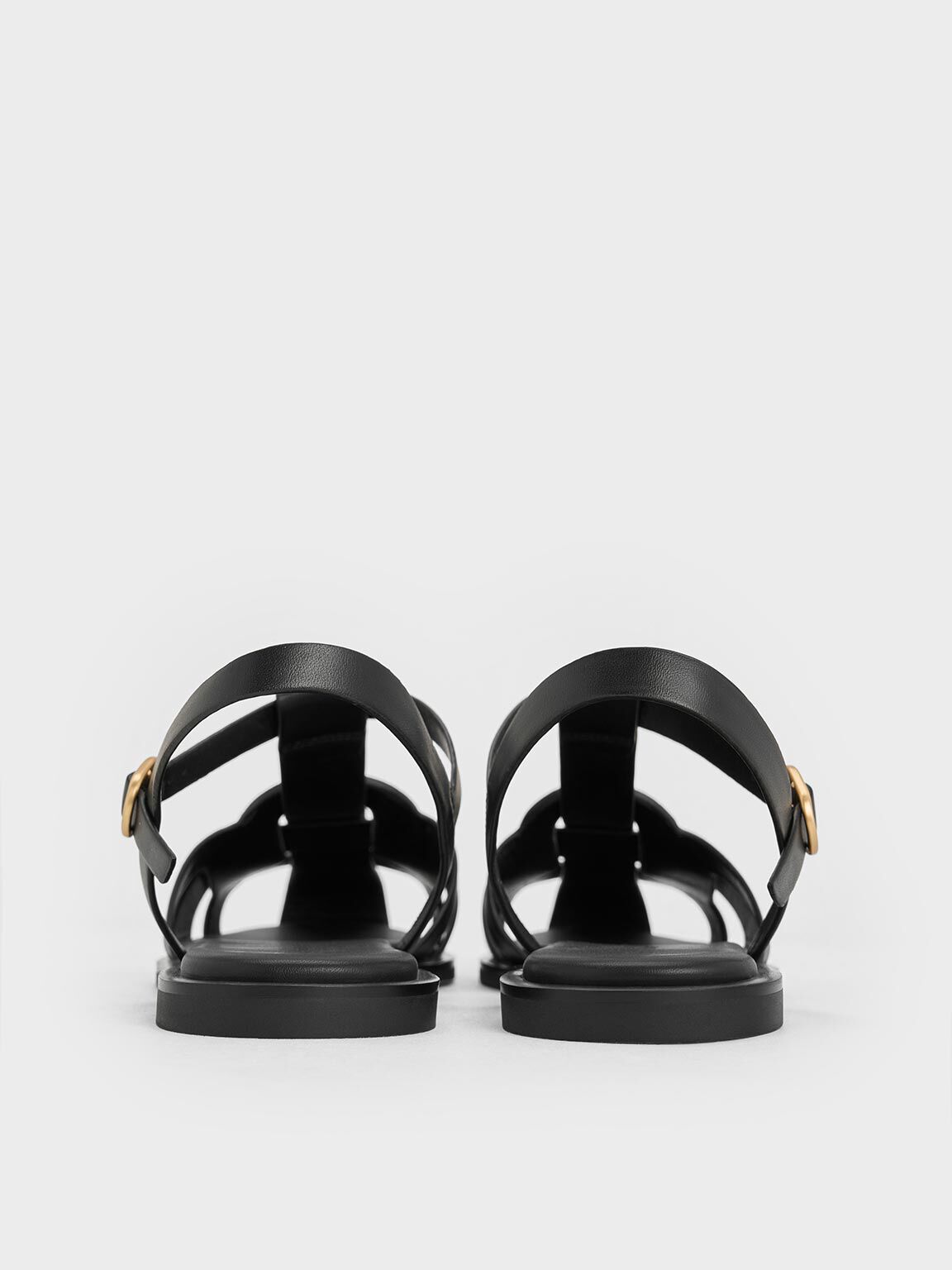 CHARLES & KEITH Easley T-Bar Caged Sandals | endource
