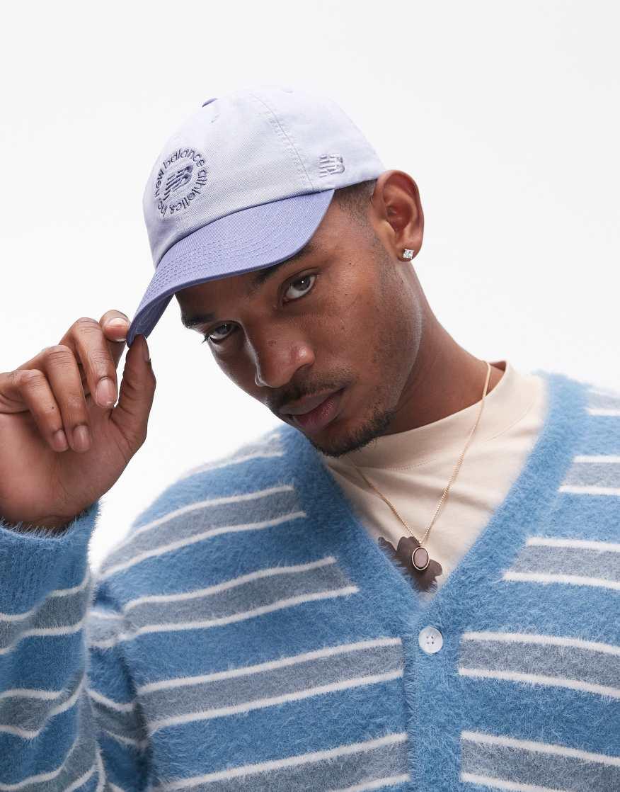 NEW BALANCE Washed Logo Cap in MID BLUE | endource
