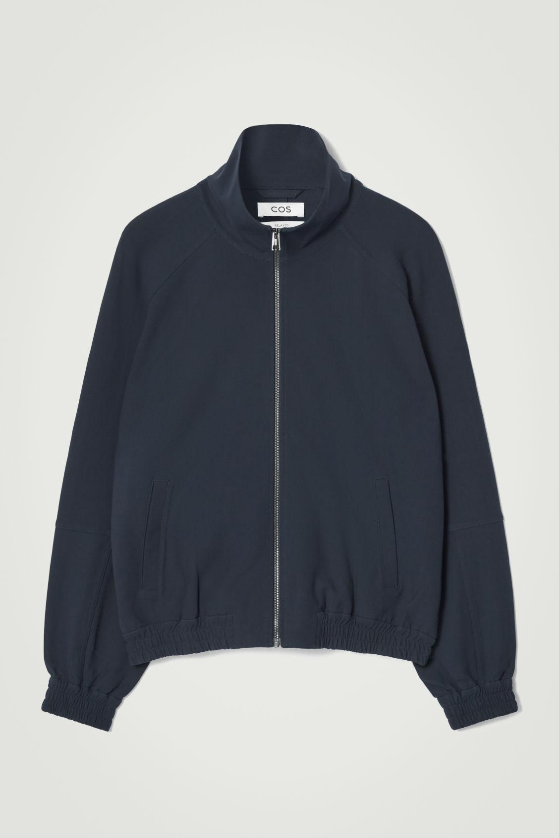 COS Funnel-Neck Utility Jacket in NAVY | endource