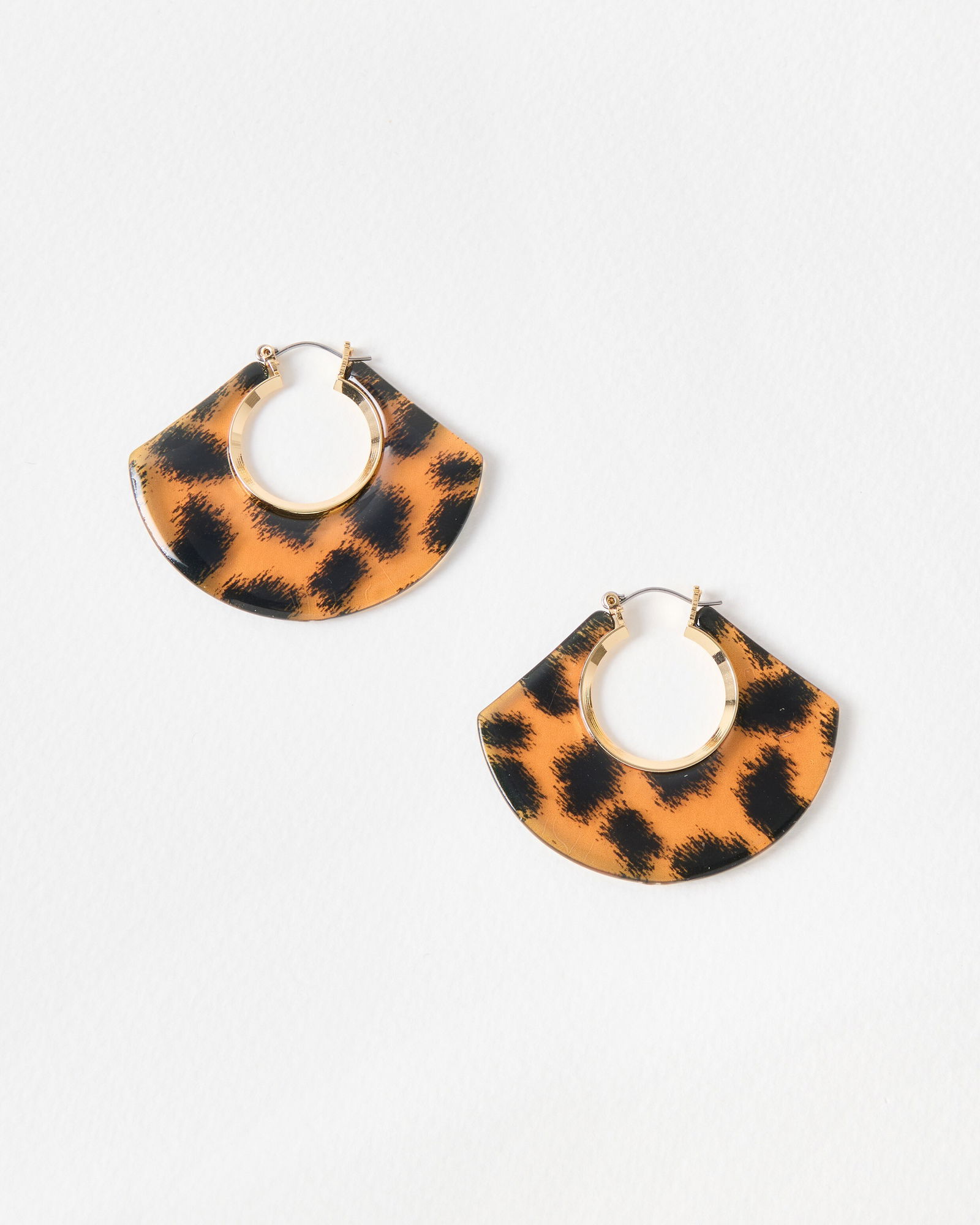 OLIVER BONAS Mel Animal Angular Hoop Earrings | endource