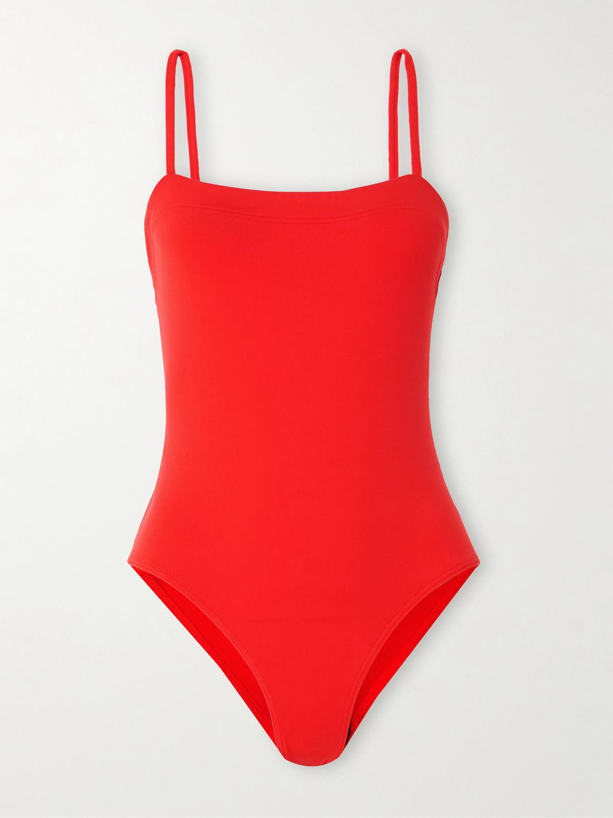 ERES Les Essentiels Aquarelle Swimsuit in Red | Endource