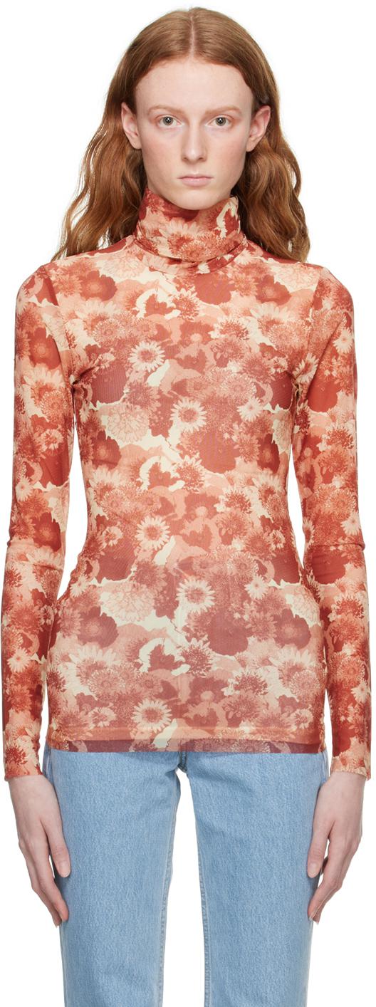 GANNI Printed Turtleneck | Endource