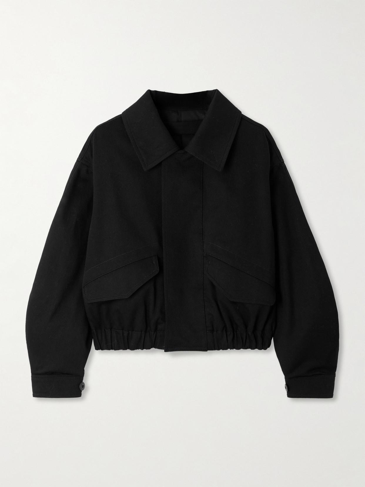 LEMAIRE Cotton-Drill Jacket in Black | endource