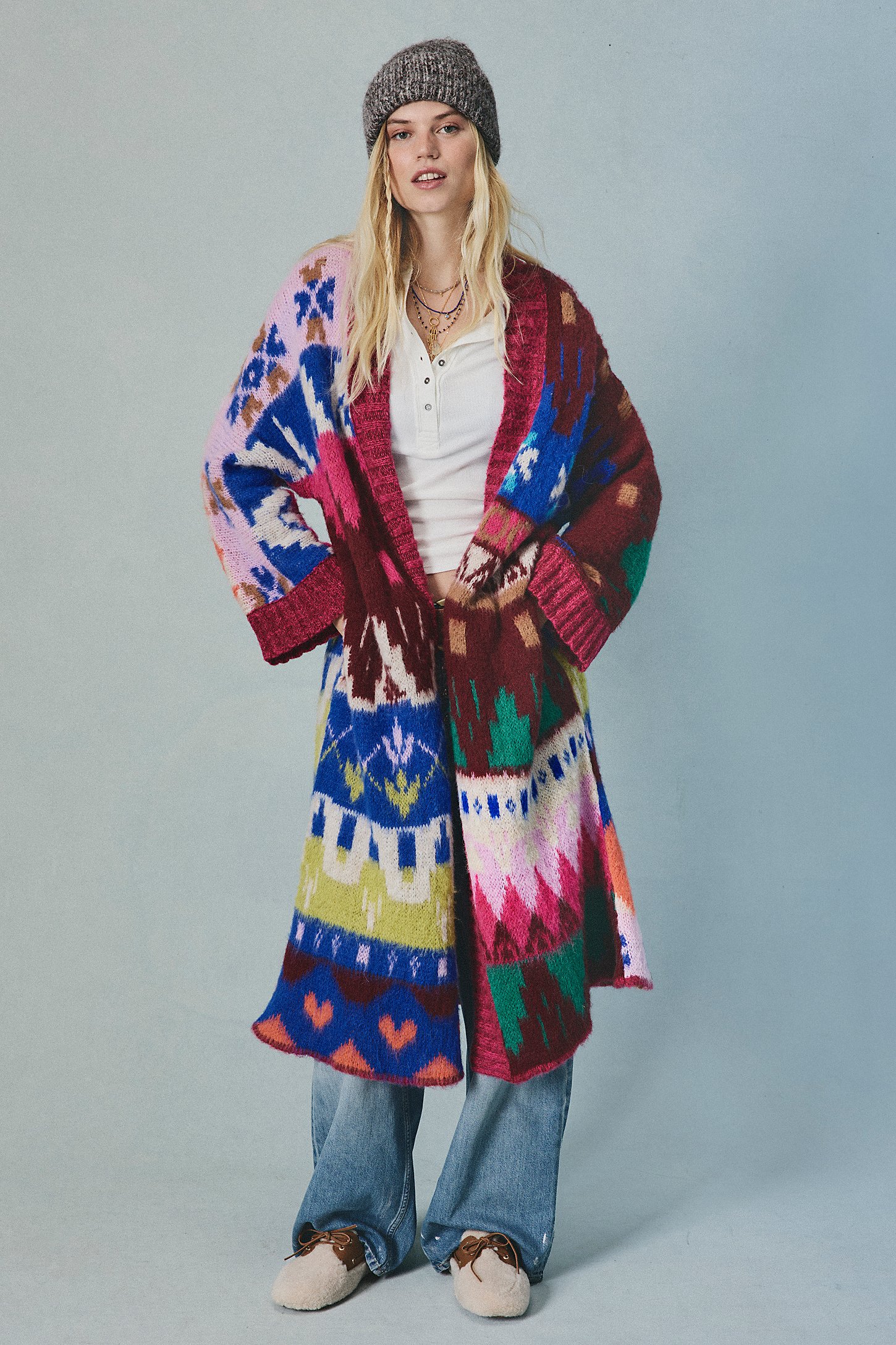 FREE PEOPLE Folk Song Maxi Cardi | endource