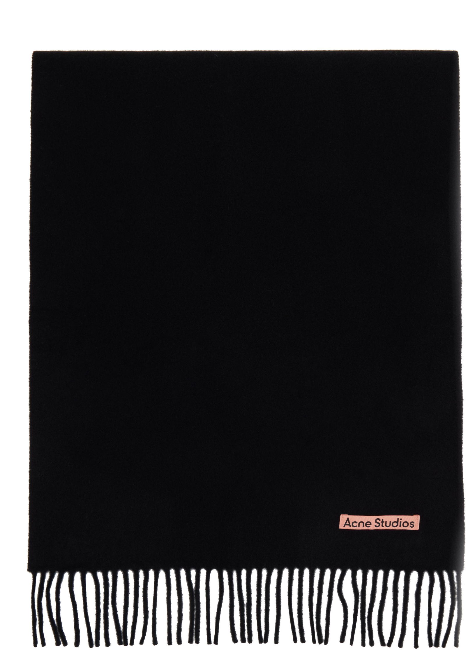 ACNE STUDIOS Narrow Fringe Wool Scarf | endource