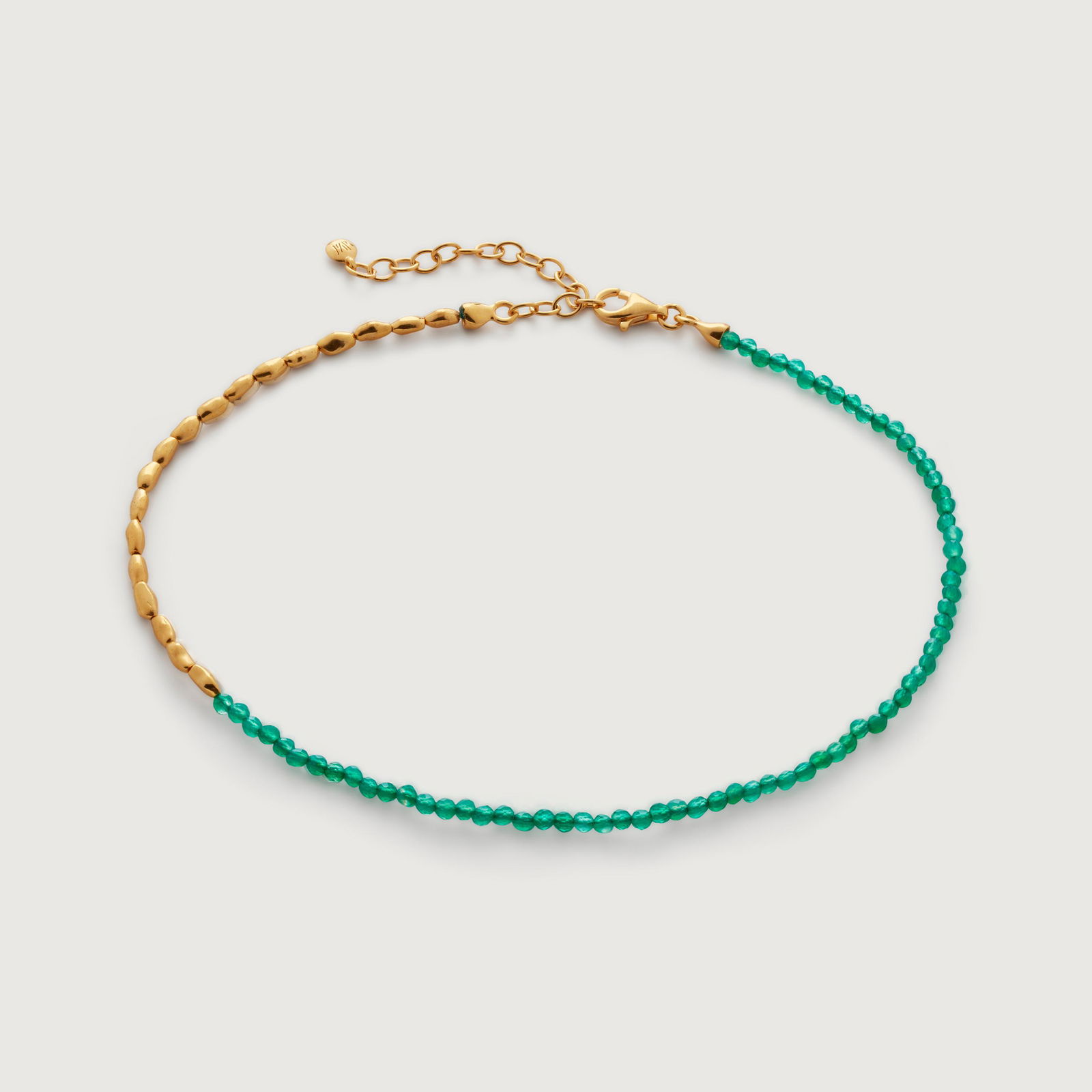 MONICA VINADER Mini Nugget Gemstone Beaded Anklet | endource
