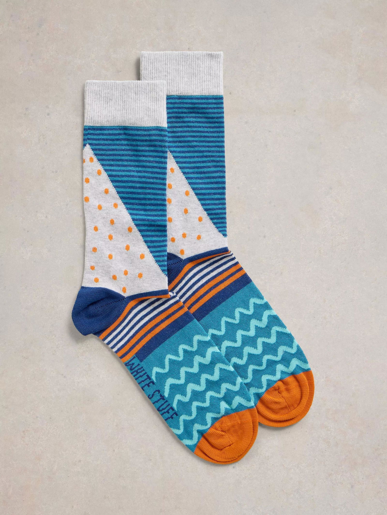 WHITE STUFF Hotch Socks in Multi | endource