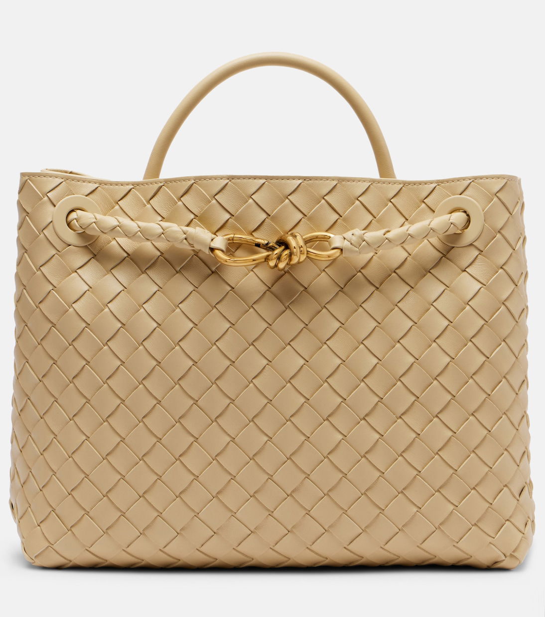 BOTTEGA VENETA Andiamo Medium Leather Tote Bag | endource