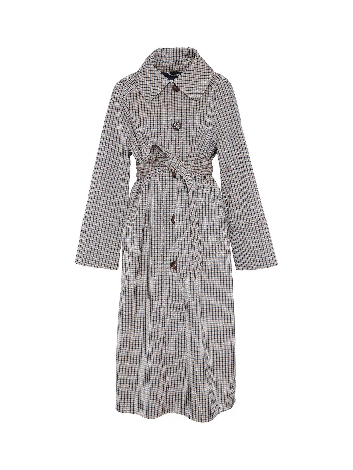BARBOUR Beatrix Check Showerproof Trench Coat | endource