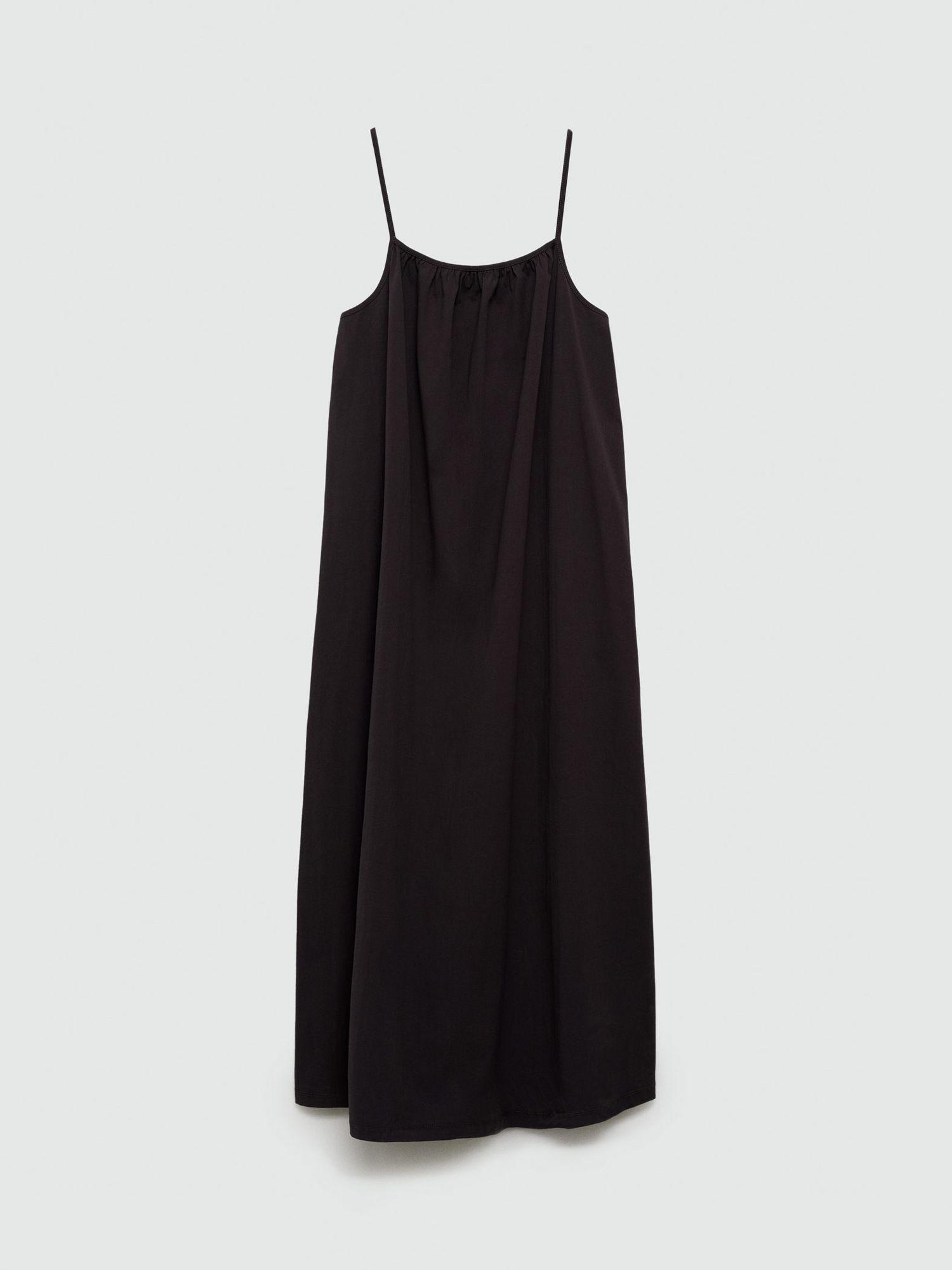 MANGO Zito Straps Midi Dress in Medium Brown | Endource