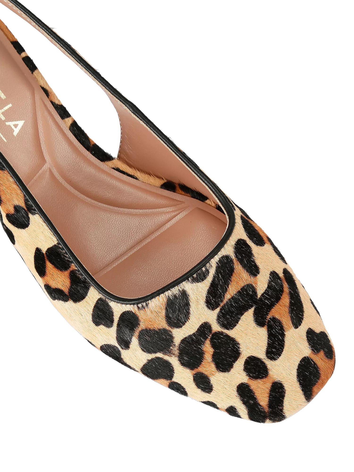 CARVELA Bello Slingback Leopard Print Court Shoes | endource
