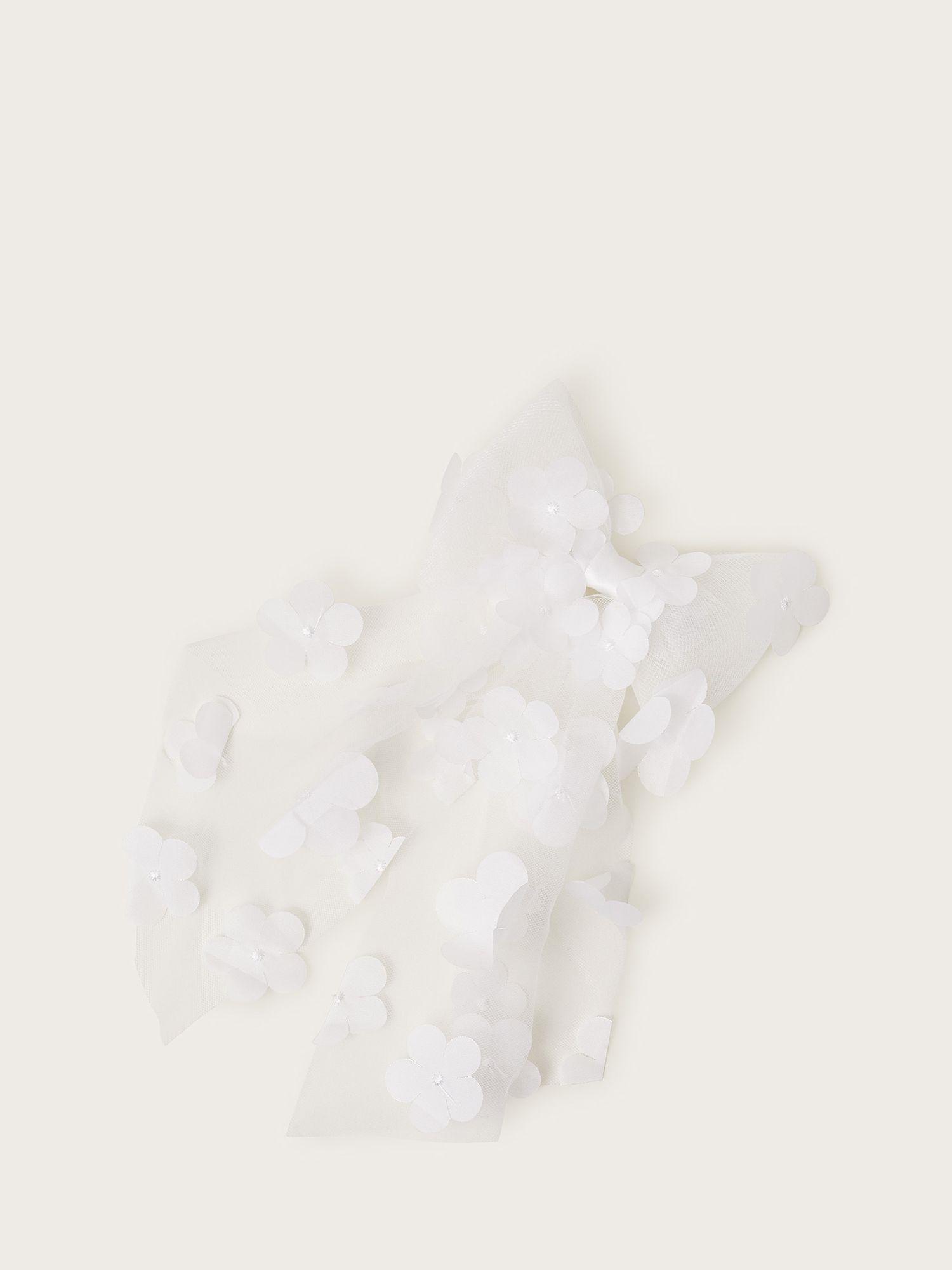 Monsoon Lauren Flower Bow Clip in Ivory | endource