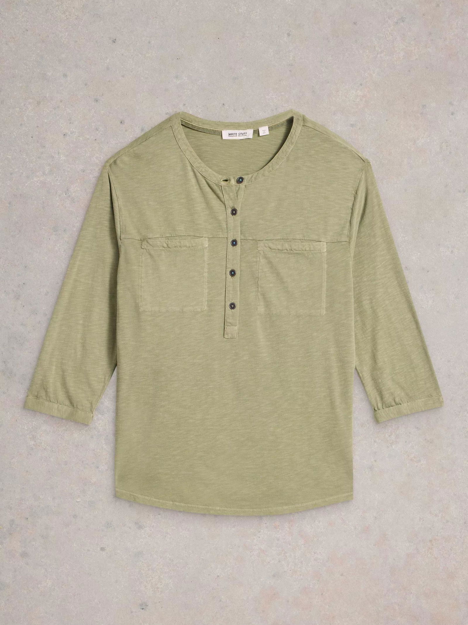 WHITE STUFF Beth 3/4 Sleeve Top | endource