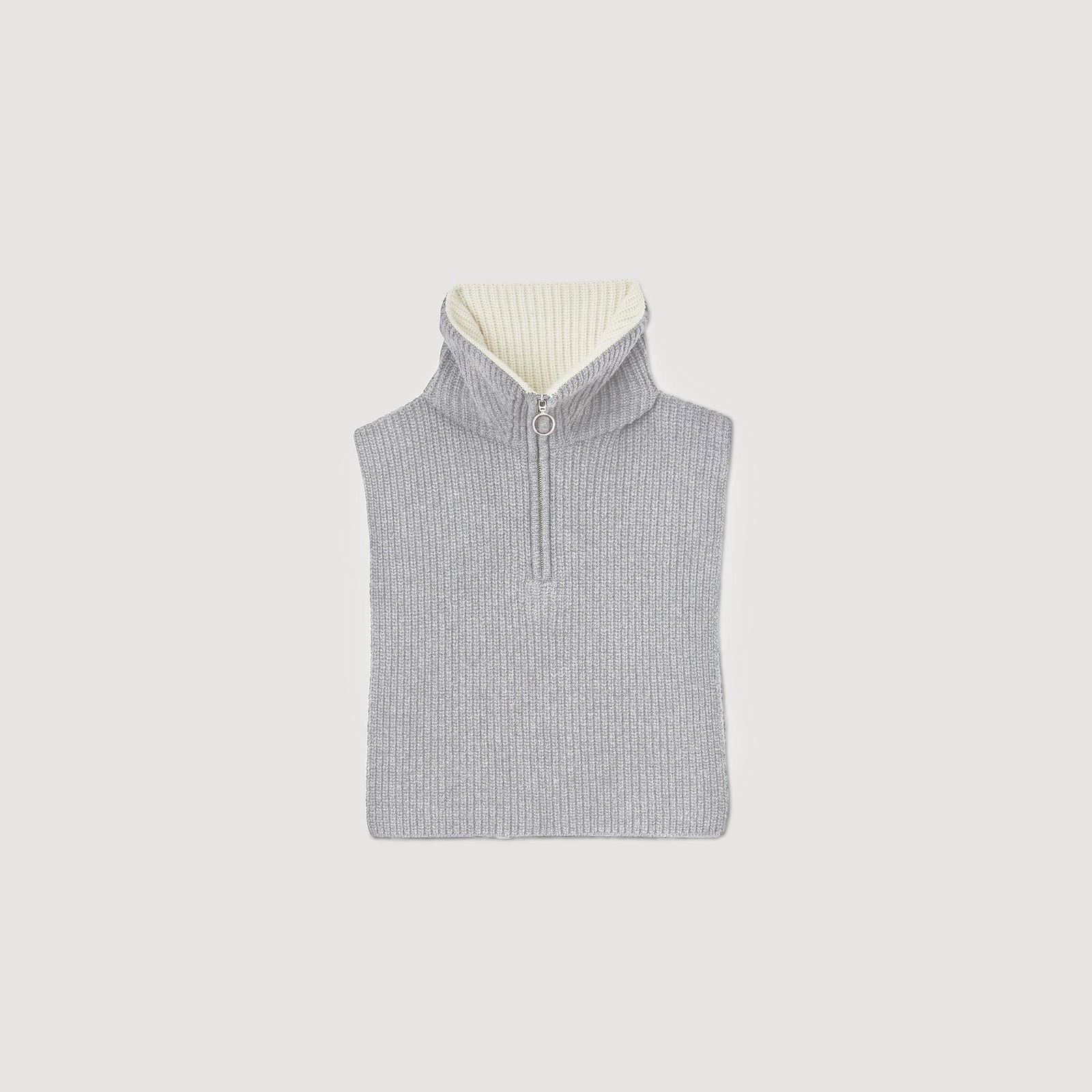 SANDRO Half-Zip Scarf | endource