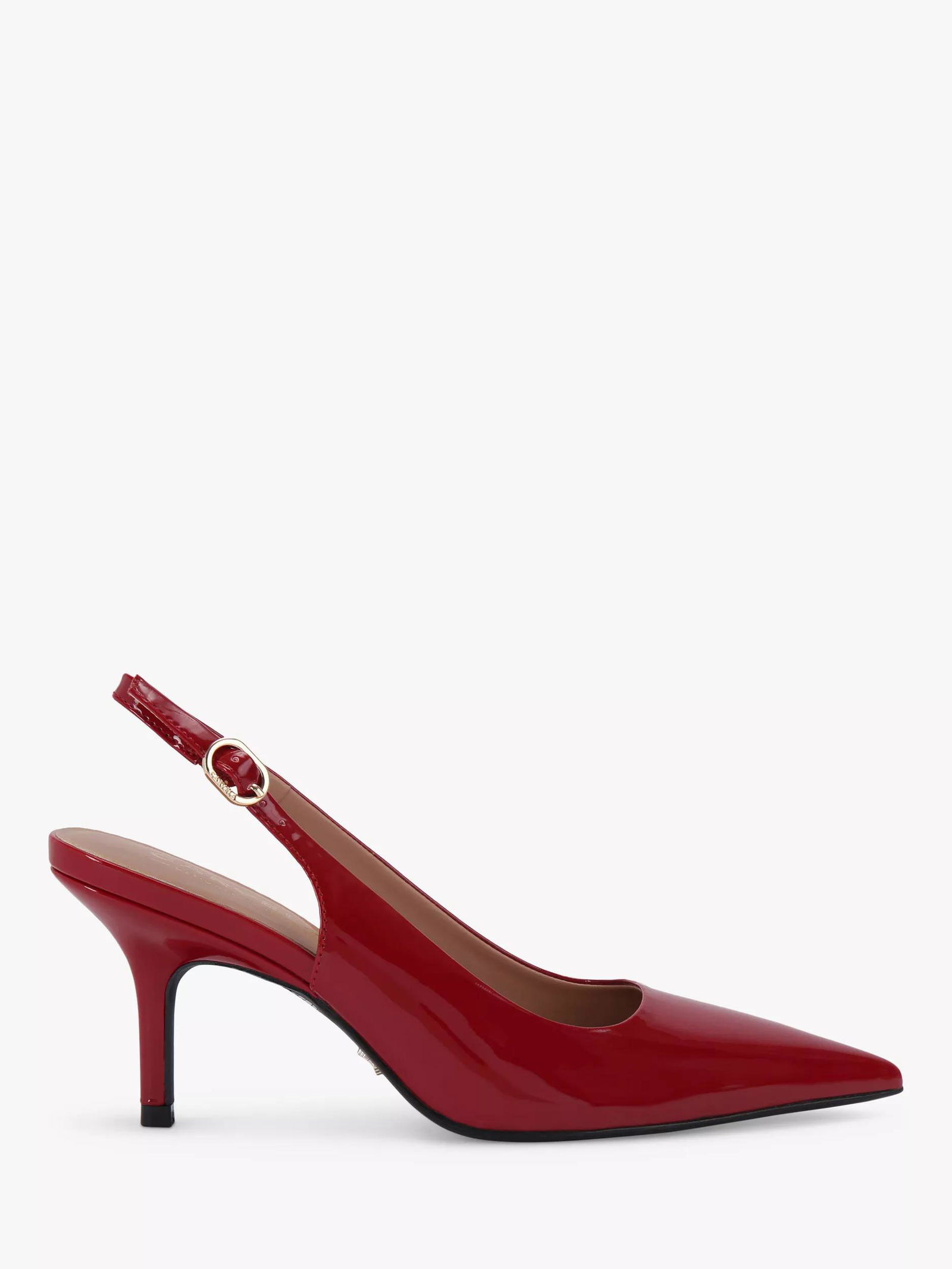 CARVELA Spirit Patent Pointed Slingback Courts, Bright Red | endource