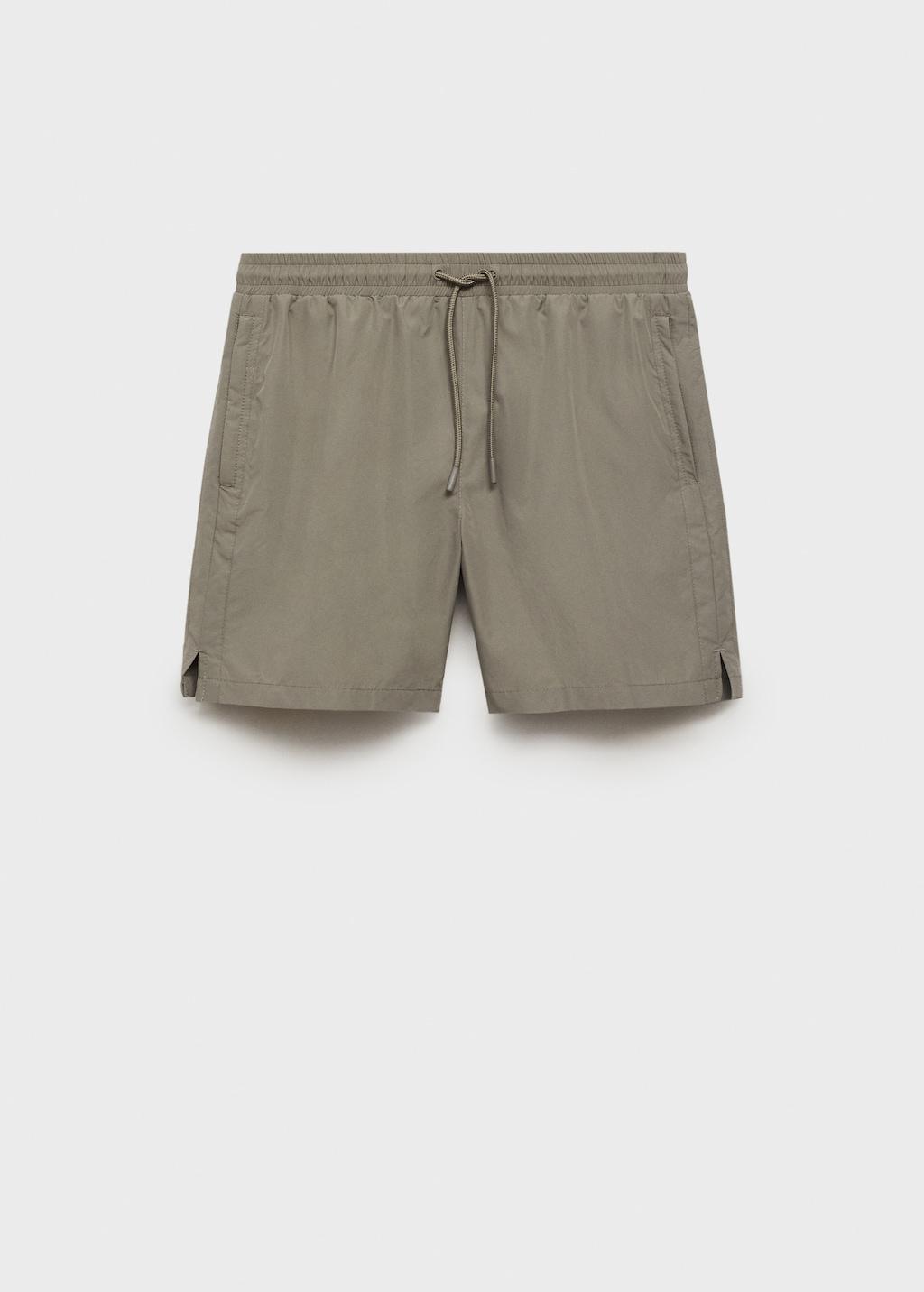 MANGO Swimsuit With Zip Pockets in Khaki | endource