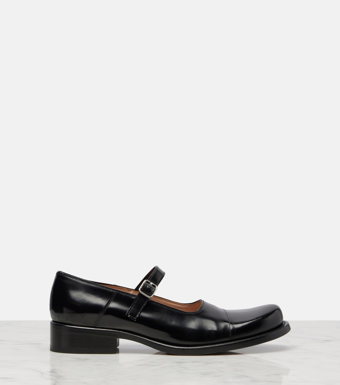 THE ROW Kai Leather Mary Jane Flats | endource