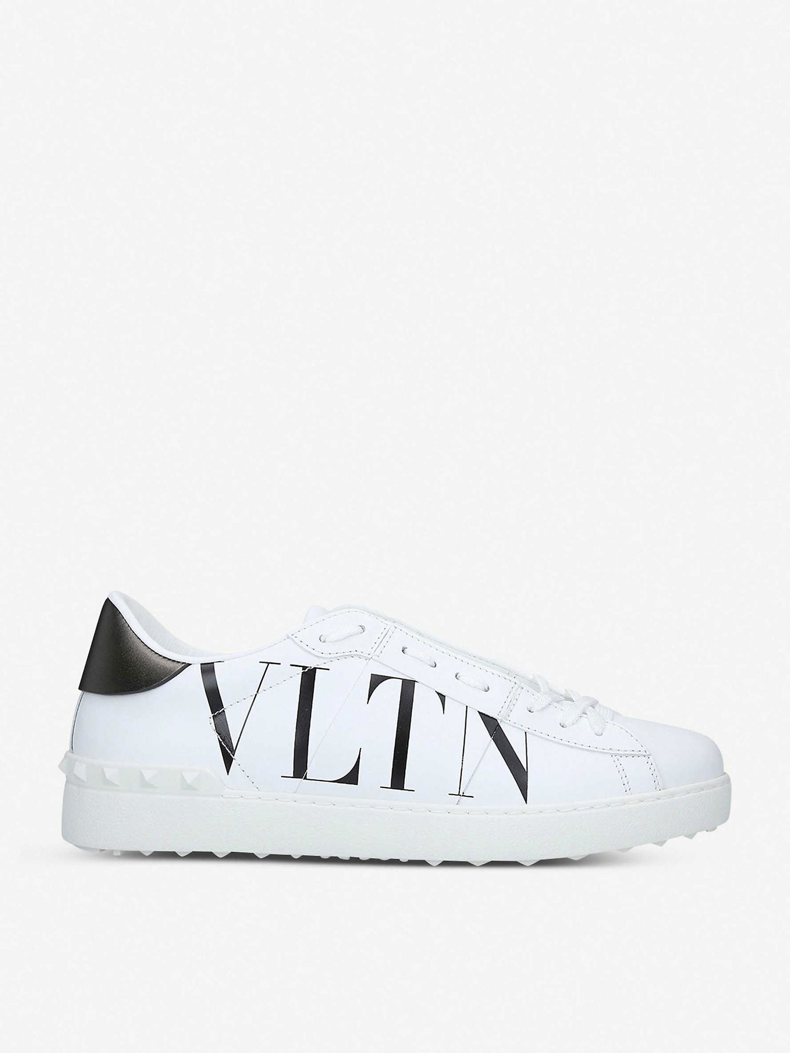 VALENTINO GARAVANI VLTN Rockstud Leather Trainers in WHITE | endource