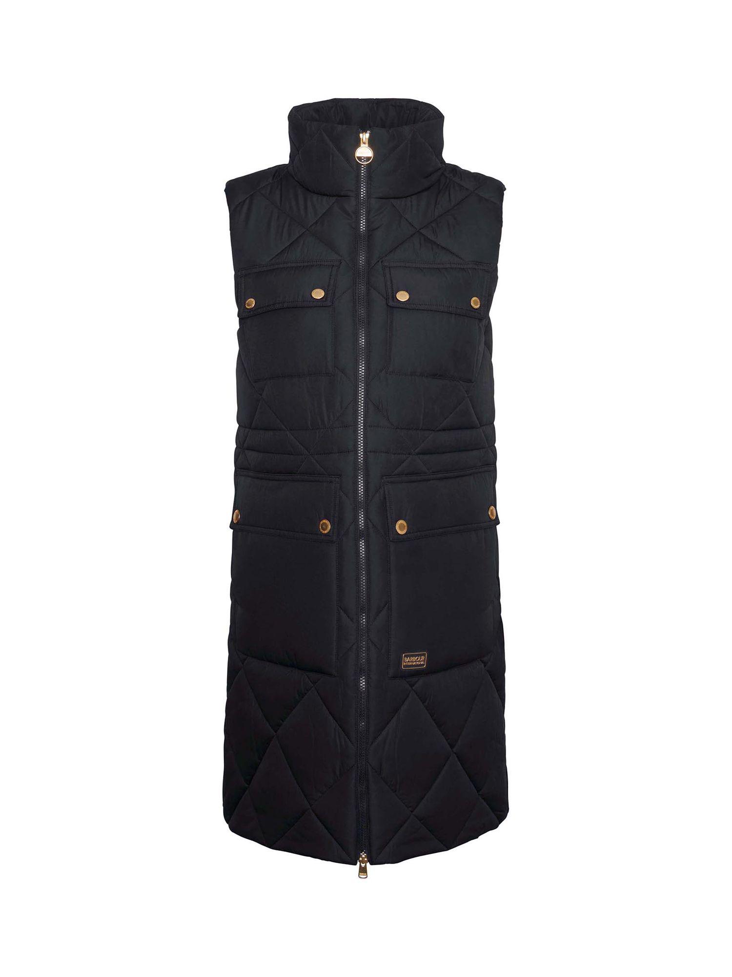 BARBOUR International Meir Longline Gilet in Black | endource