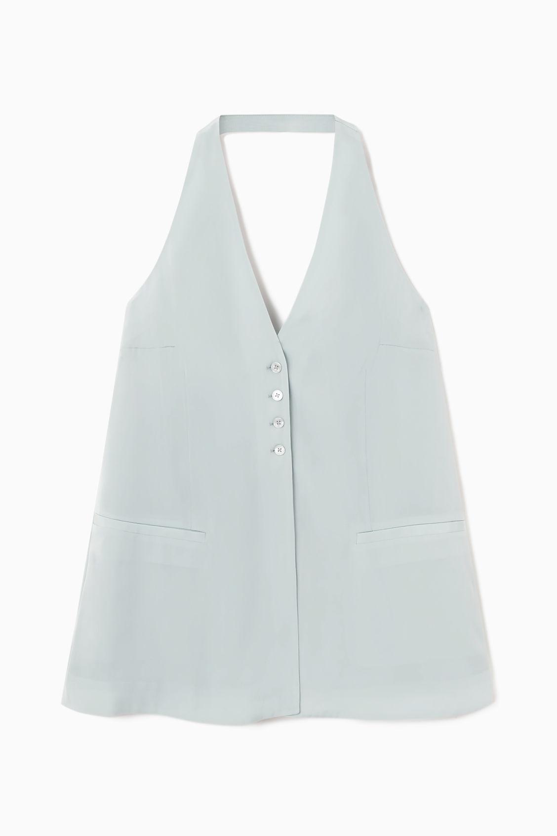 COS Longline Waistcoat Halterneck Top | endource