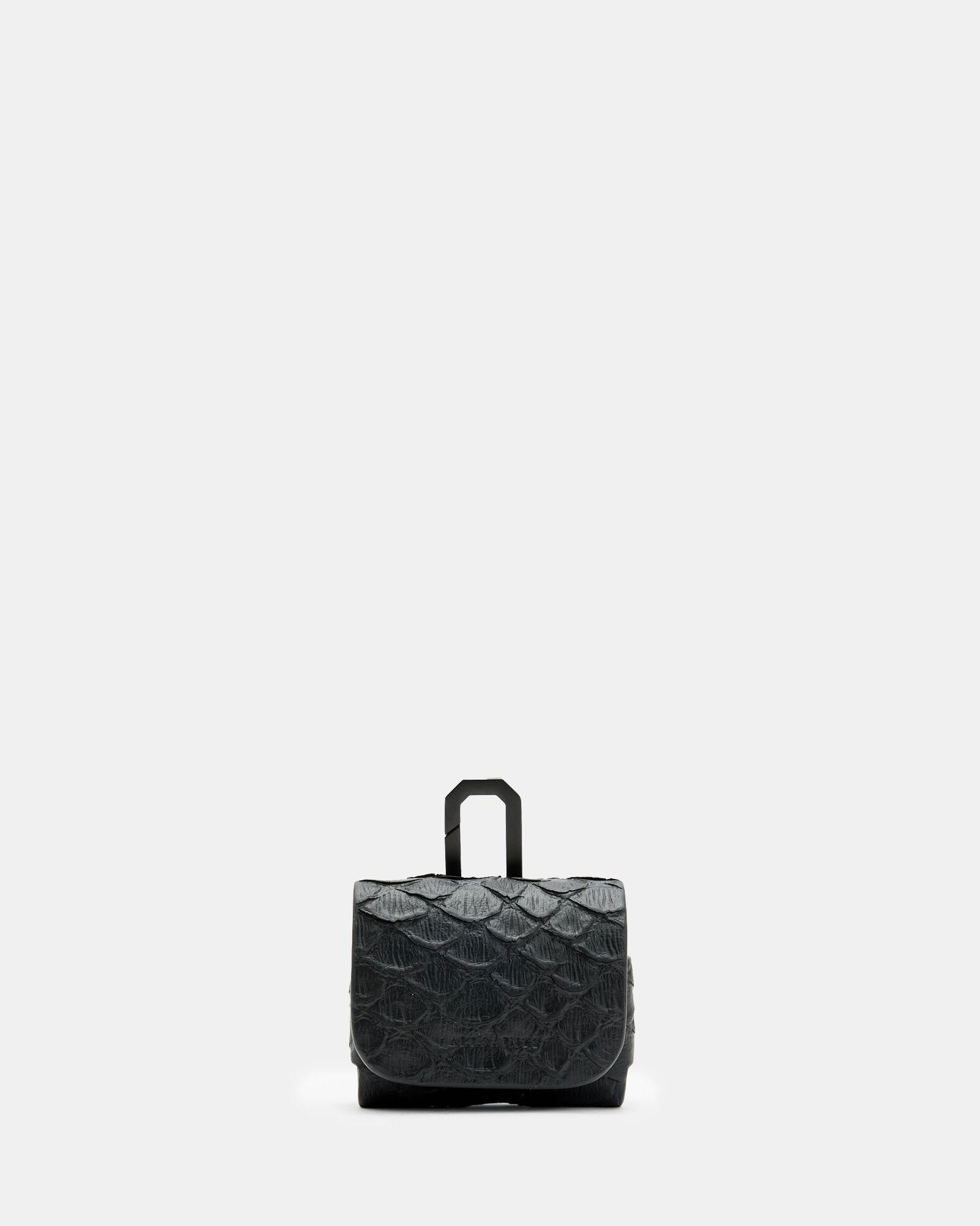 ALLSAINTS AirPod Snake Effect Leather Case | endource
